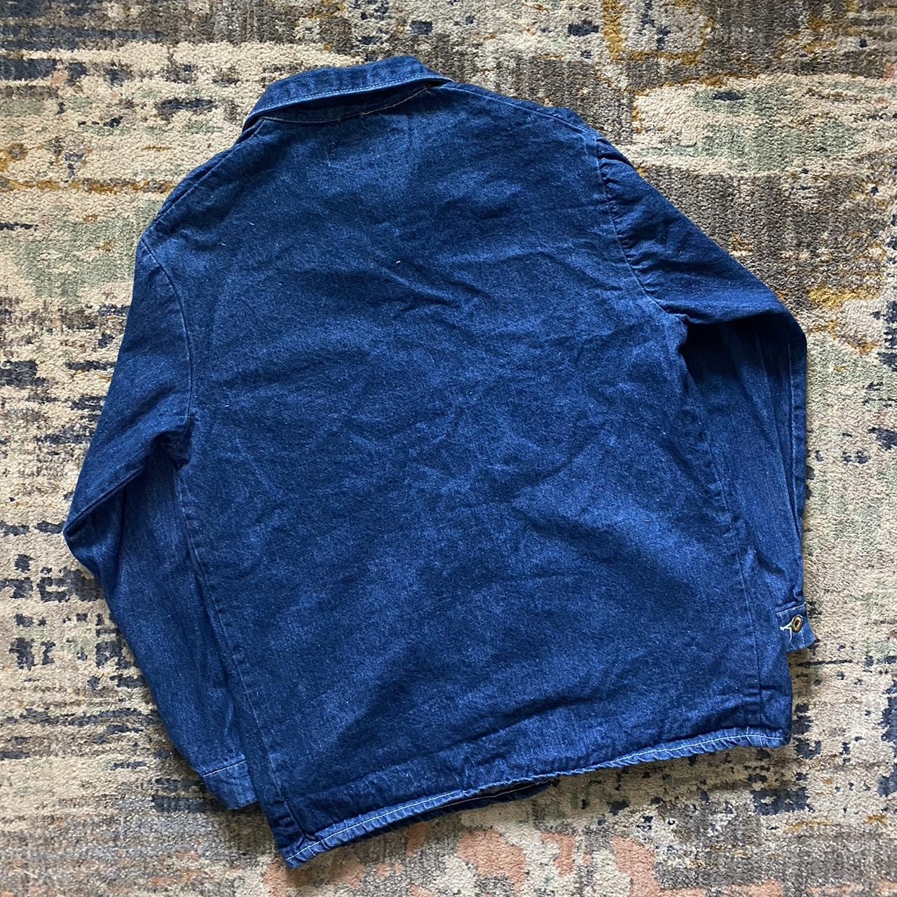 1950’s dark wash stonecutter chore coat Measures... - Depop