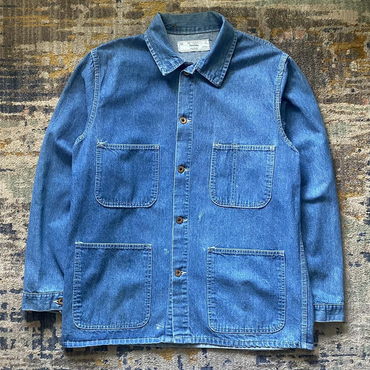 1960’s donut button stonecutter chore coat... - Depop