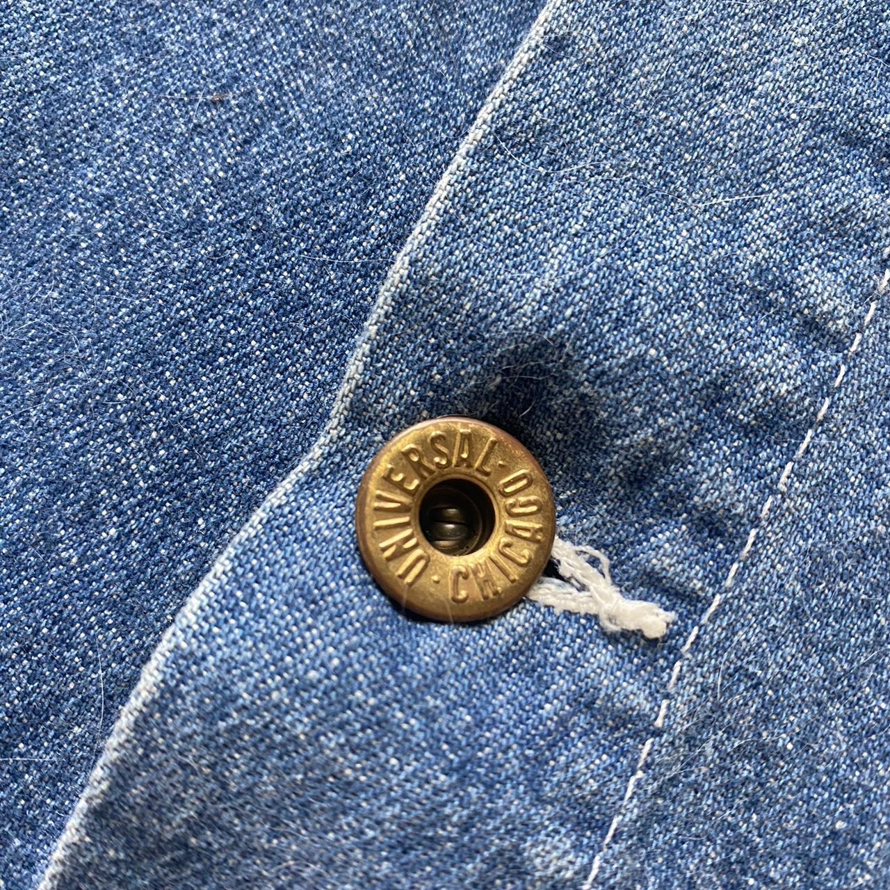 1960’s donut button stonecutter chore coat... - Depop