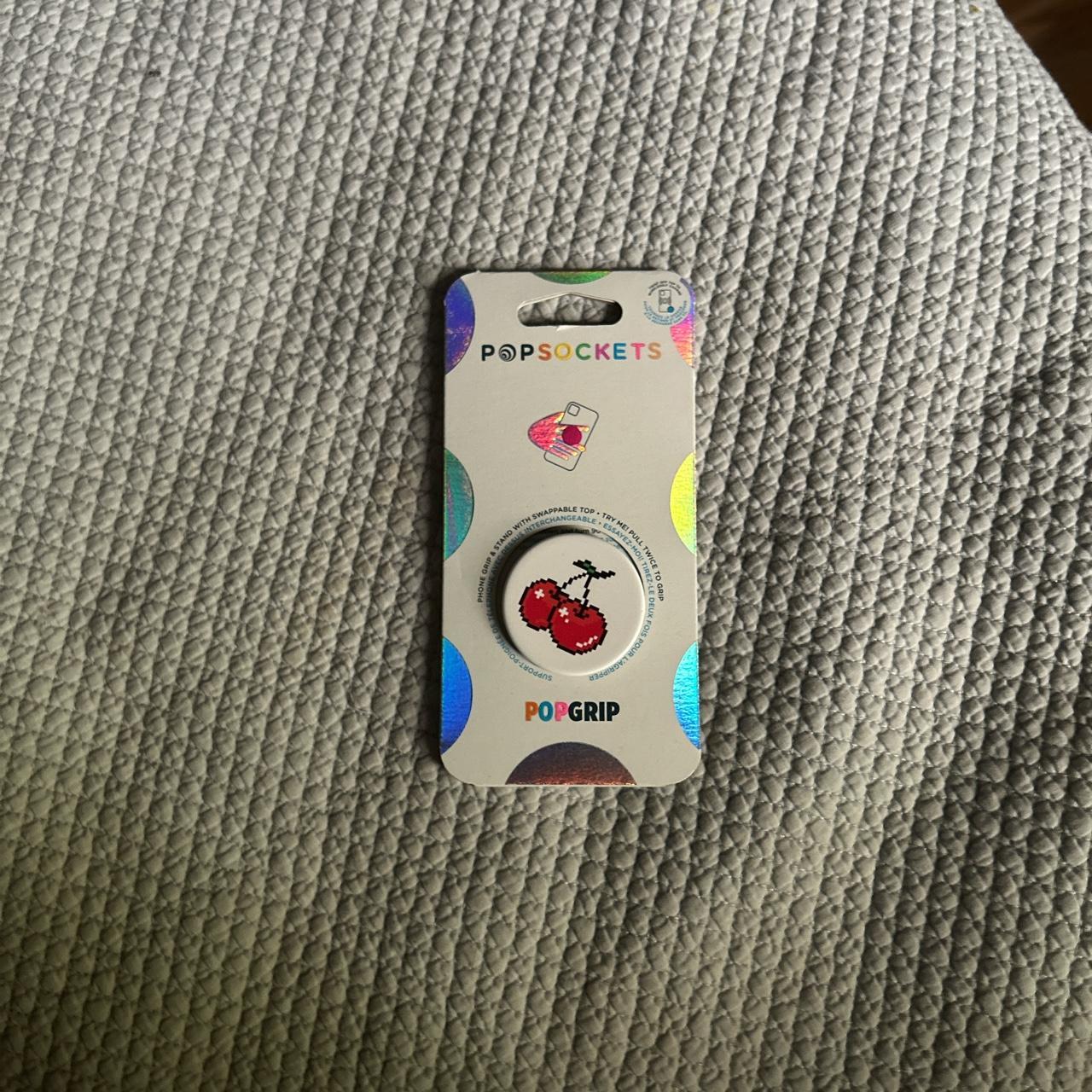 Cute dainty pixel cherry pop socket - Depop