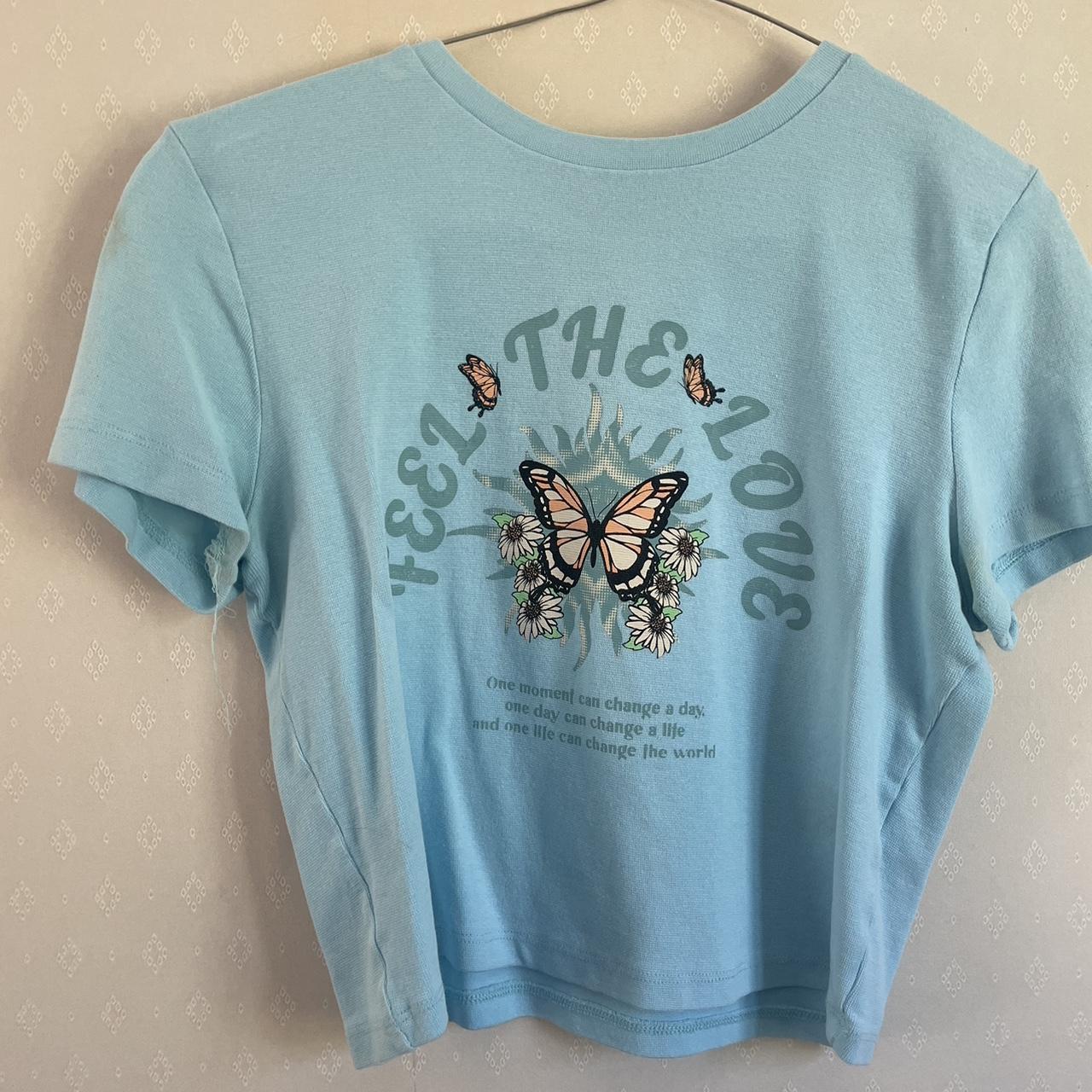 Primark graphic baby tee Would fit size 10/12... - Depop