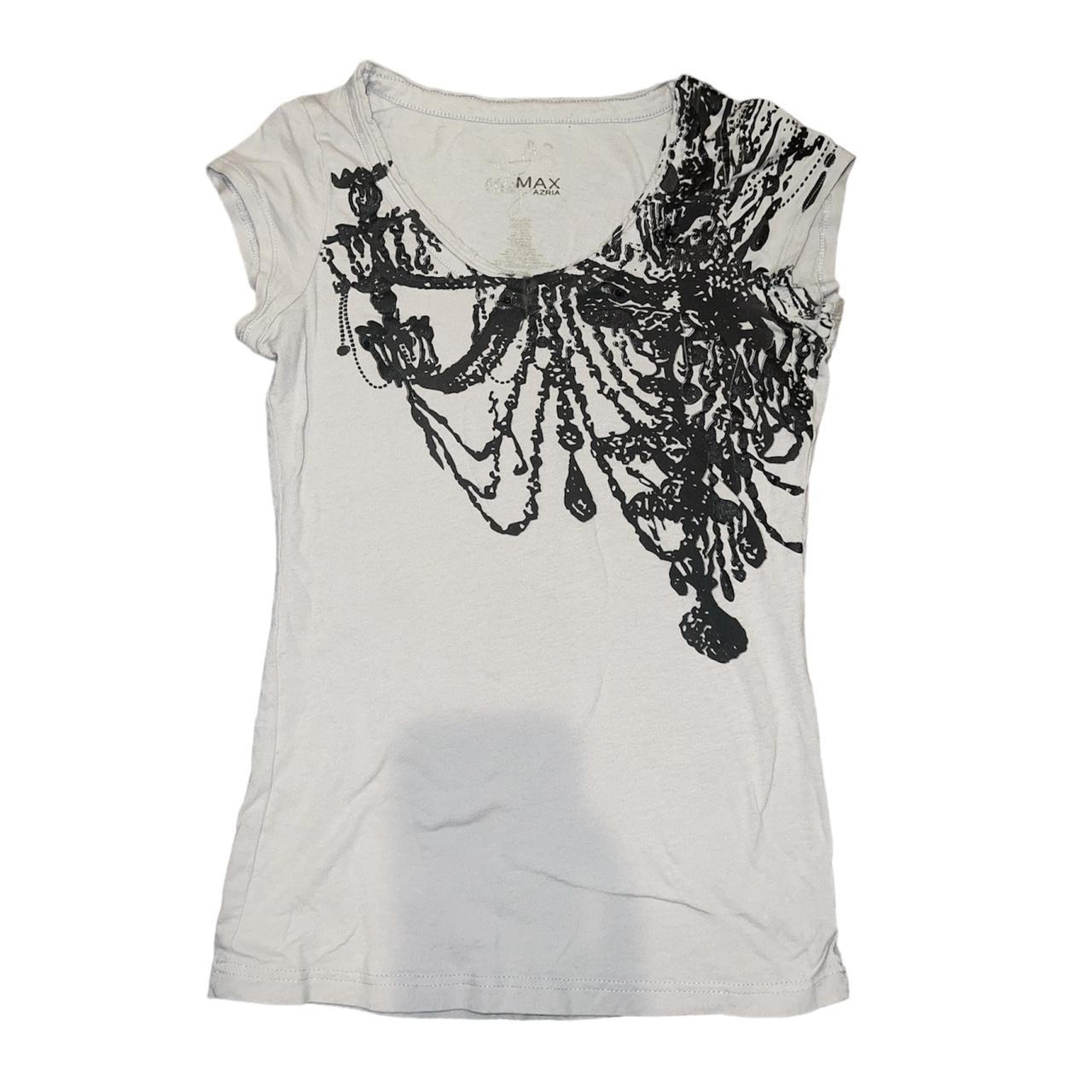 miley cyrus & max azria 2009 gray cap sleeve... - Depop