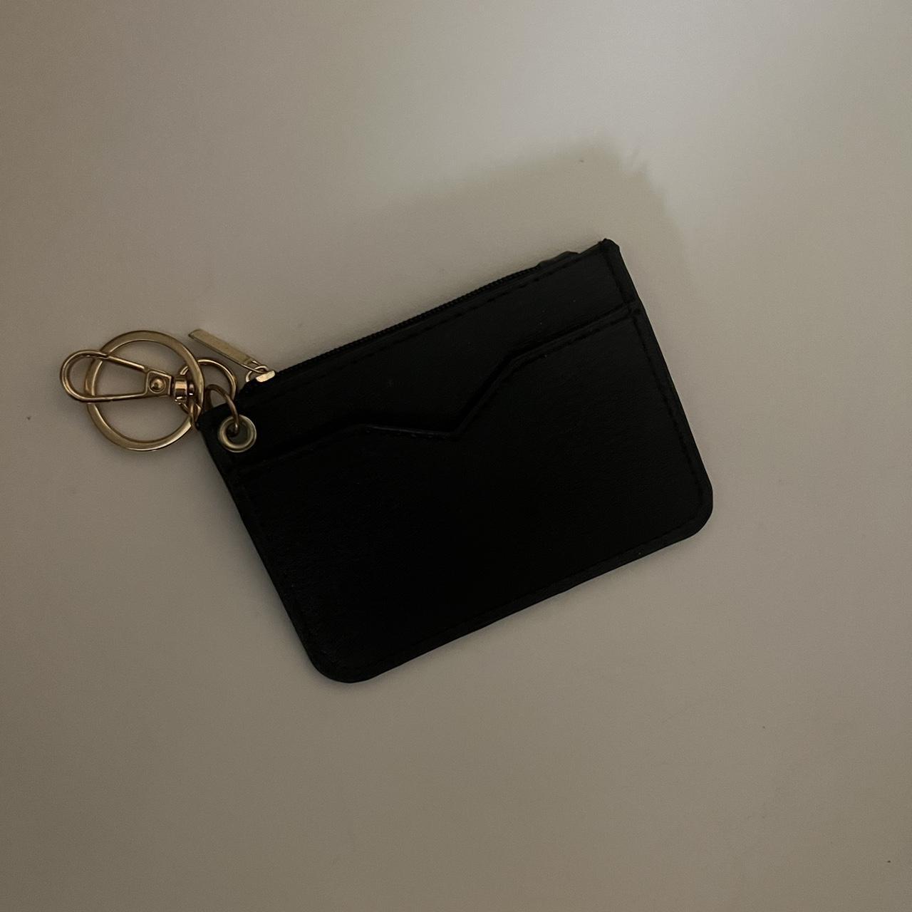 Black key chain coin purse/cardholder wallet with... - Depop
