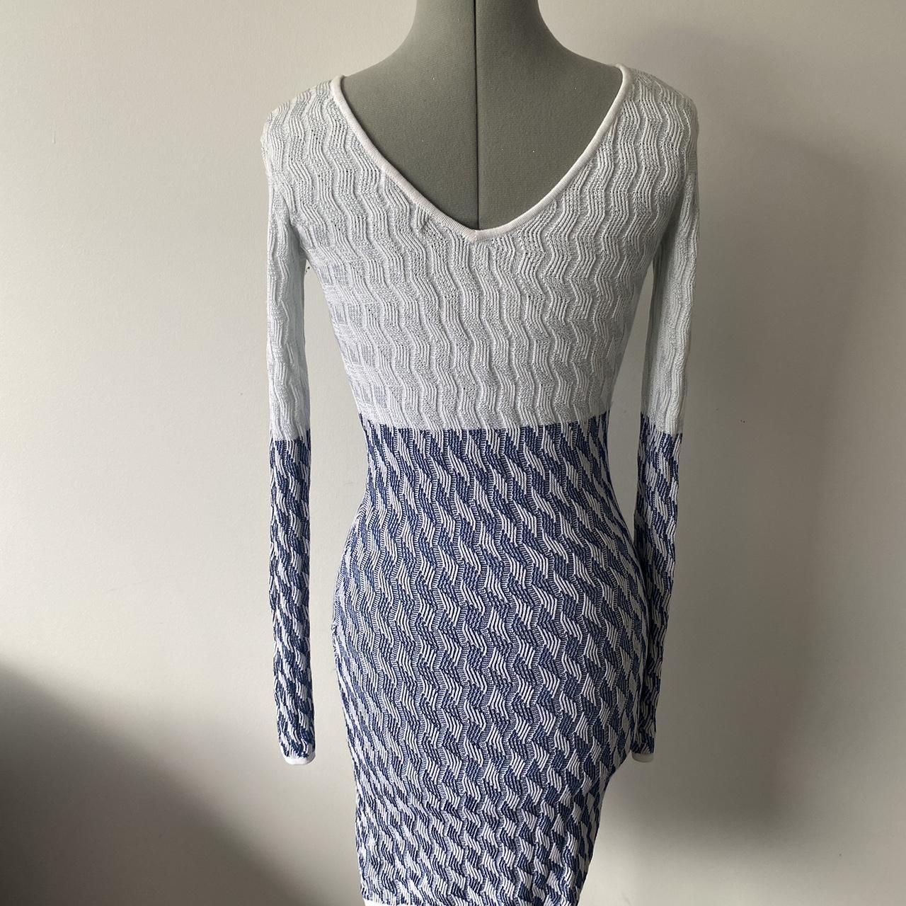 Designer Opening Ceremony blue and white striped... | Depop