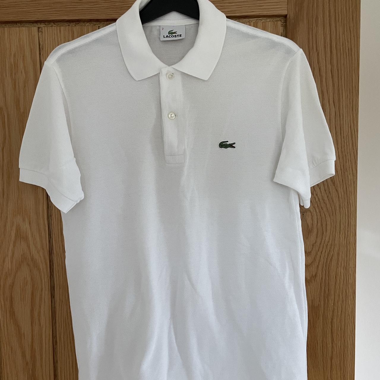 Lacoste White Polo Shirt Size Small Great Condition - Depop