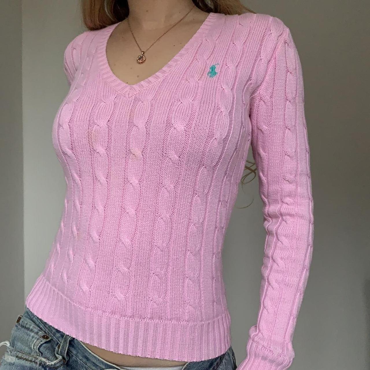 Polo Ralph Lauren Women's Pink Jumper | Depop