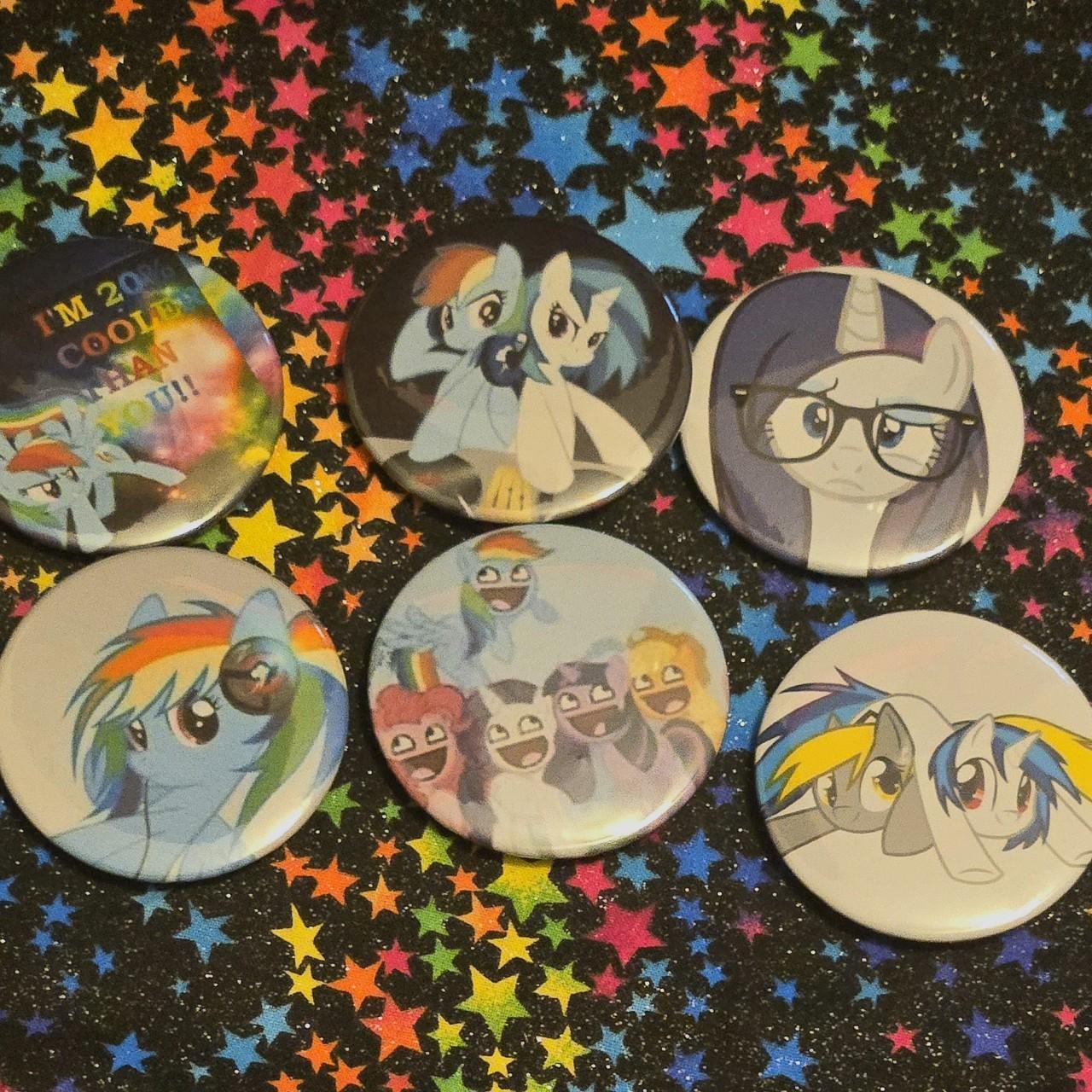 mlp nostalgia scene silly pin button set of 6 ! ଘ(੭... | Depop