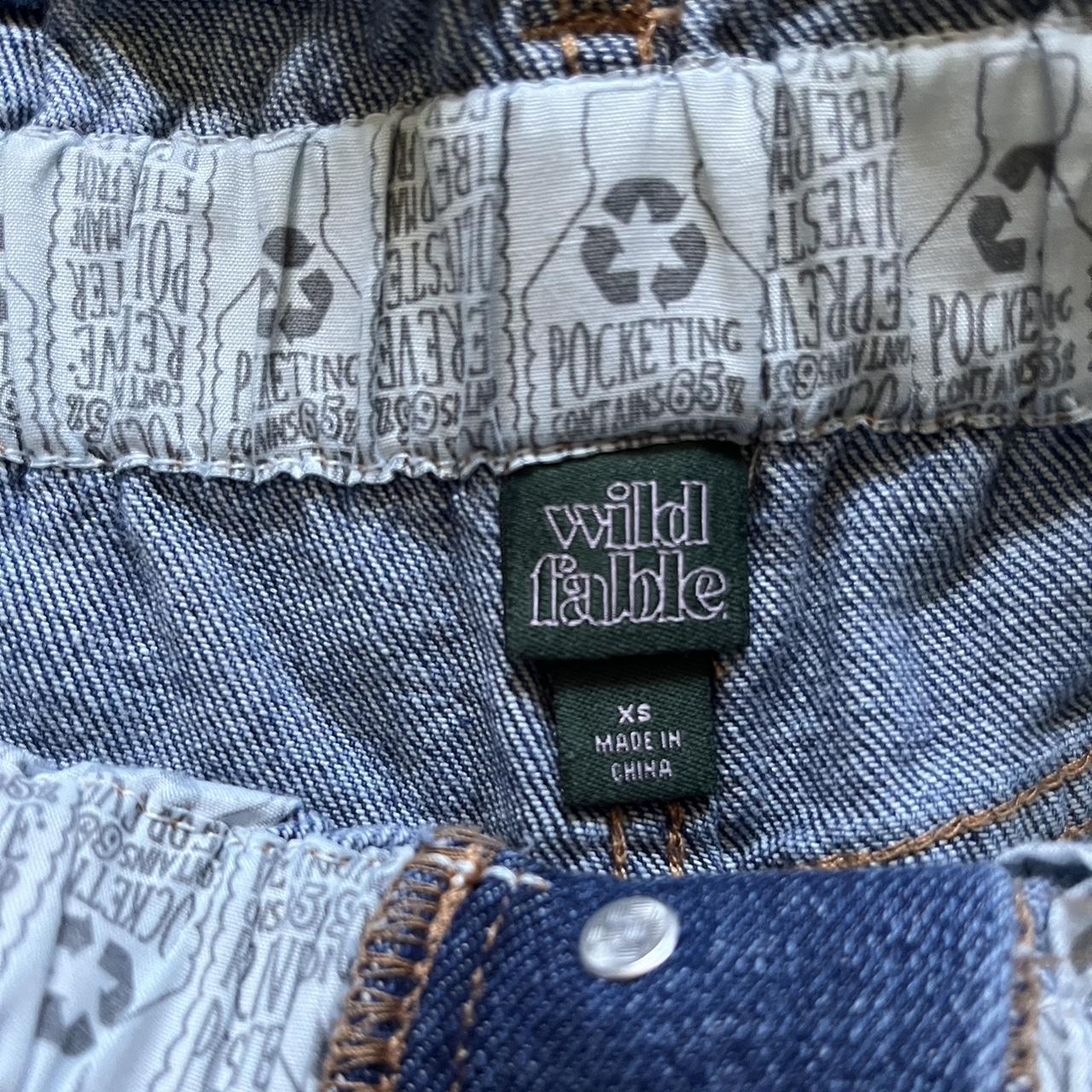 target brand denim shorts with rooshing waistband... - Depop