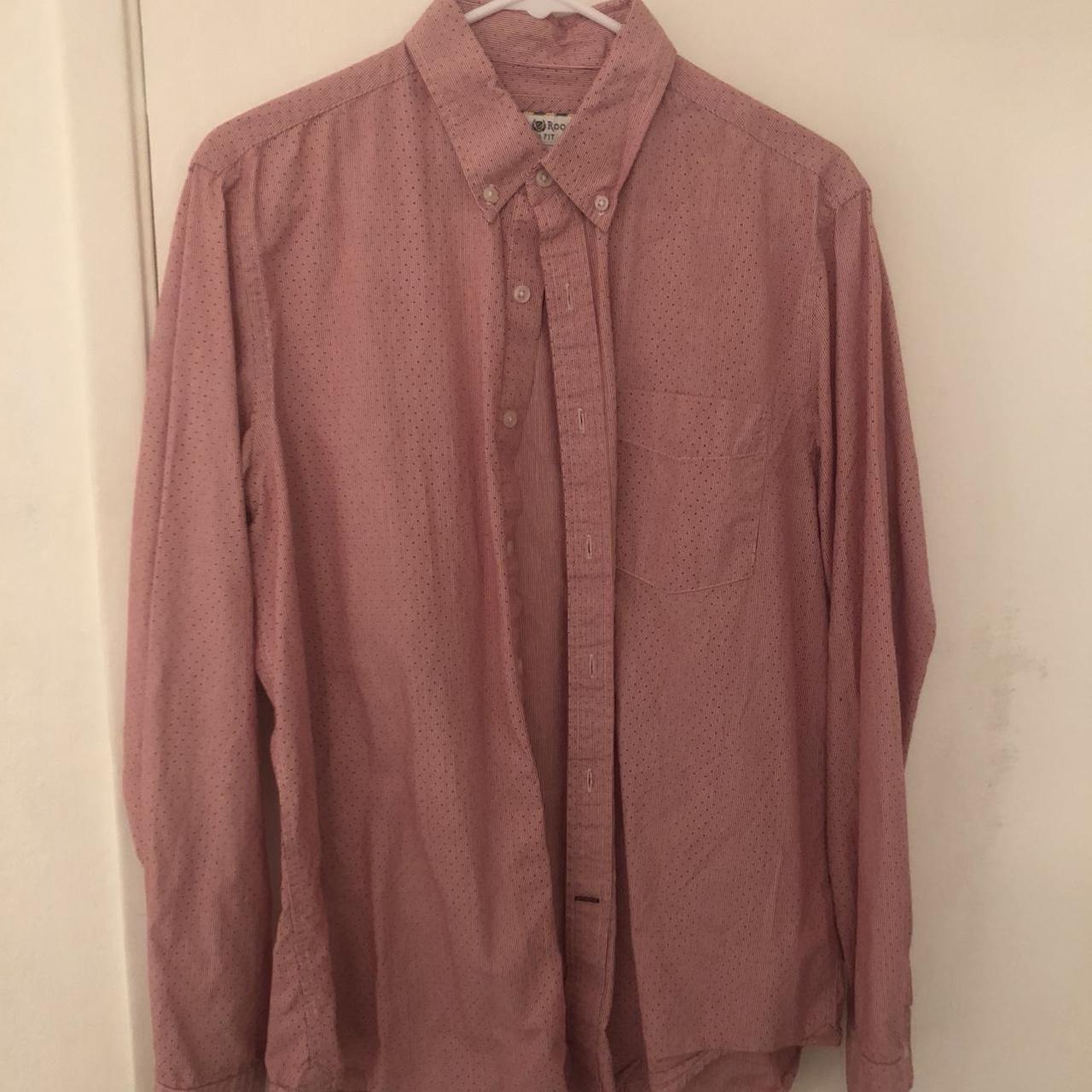 Club Room Men's Red Shirt | Depop