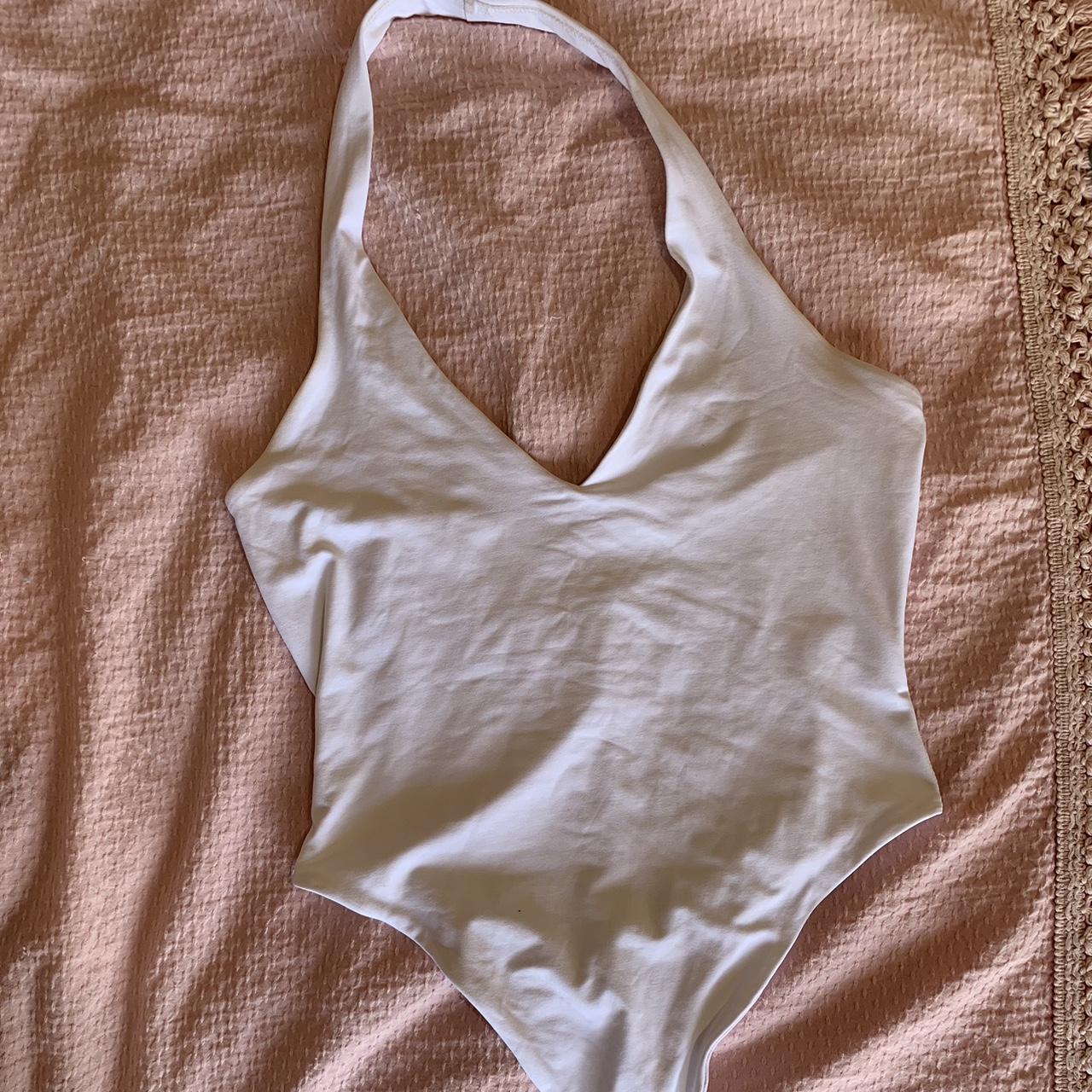 small supre body suit 🤍 only worn once super... - Depop