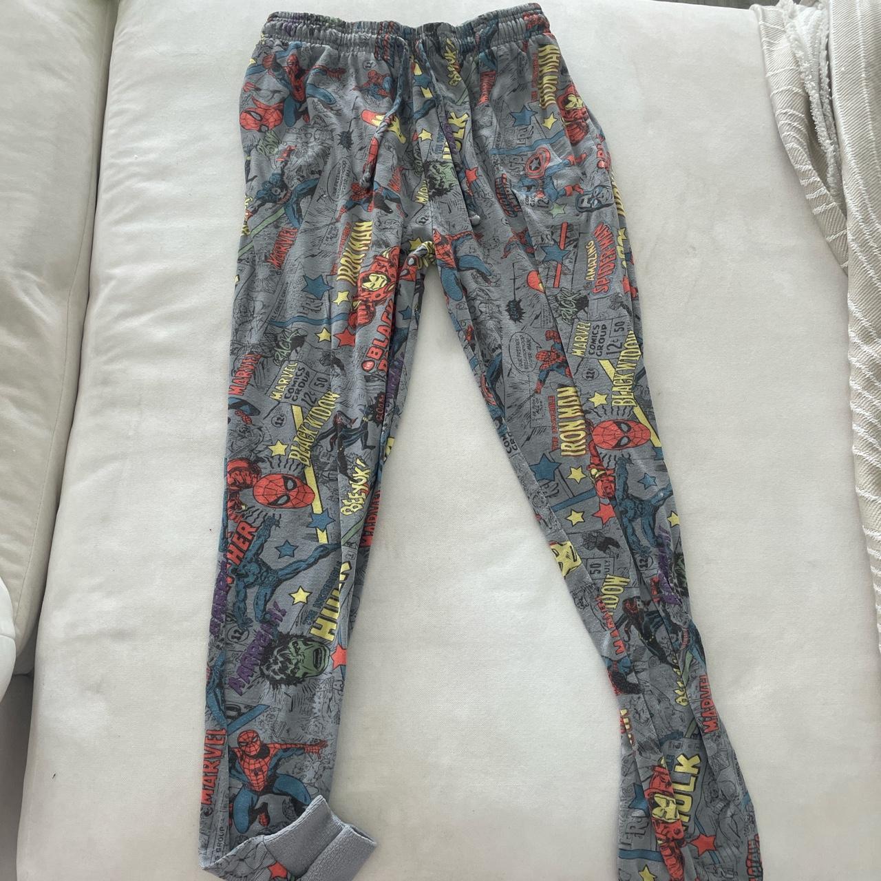 Marvel pajama pants! Super cute with a black or... - Depop
