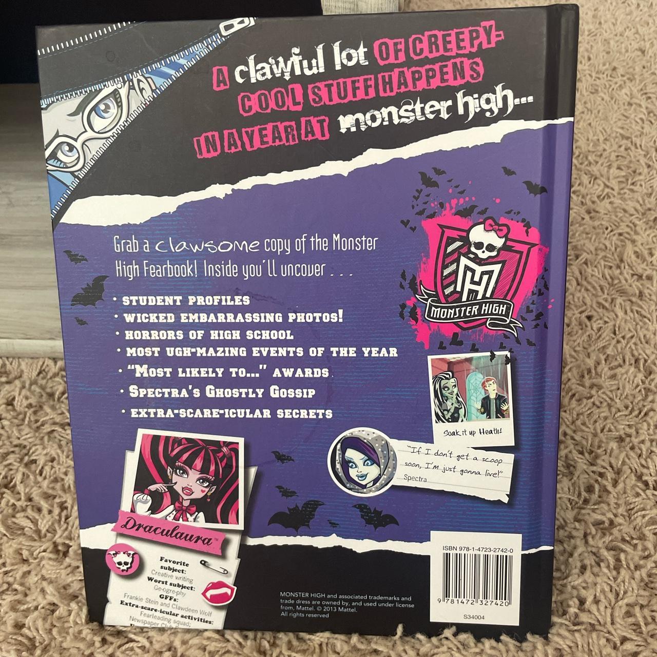 Monster high “Fearbook” From 2012 Student profiles,... - Depop