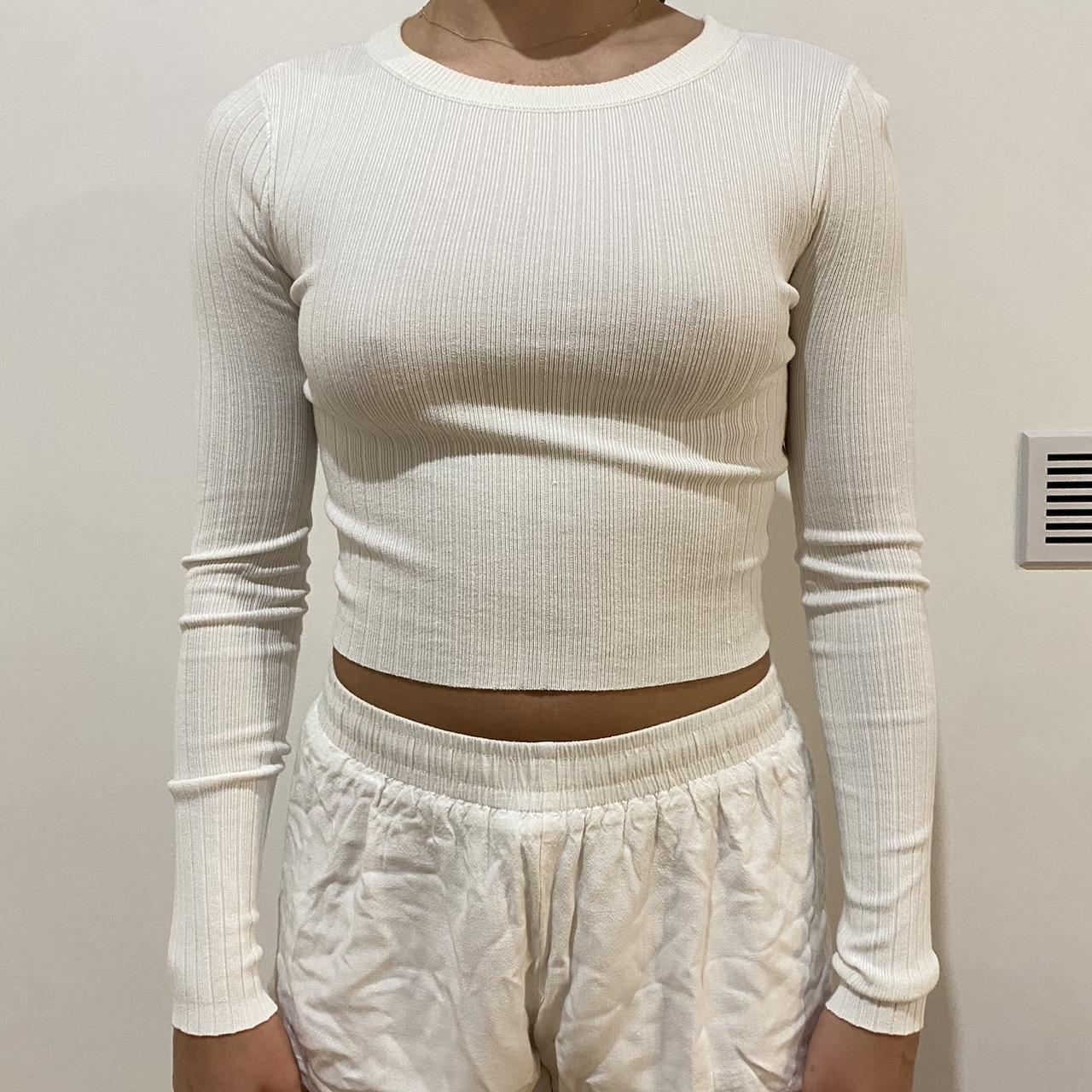 Glassons knit long sleeve top🤍 - never worn - soft... - Depop