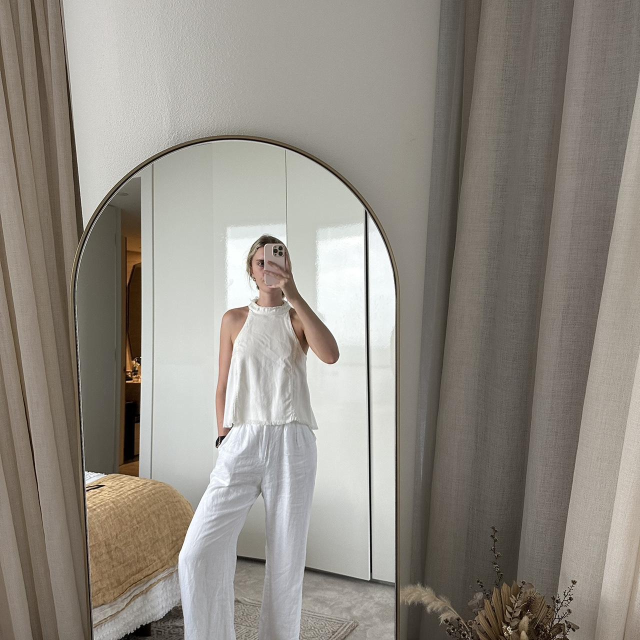 Sass & Bide white halter neck top Slight... - Depop