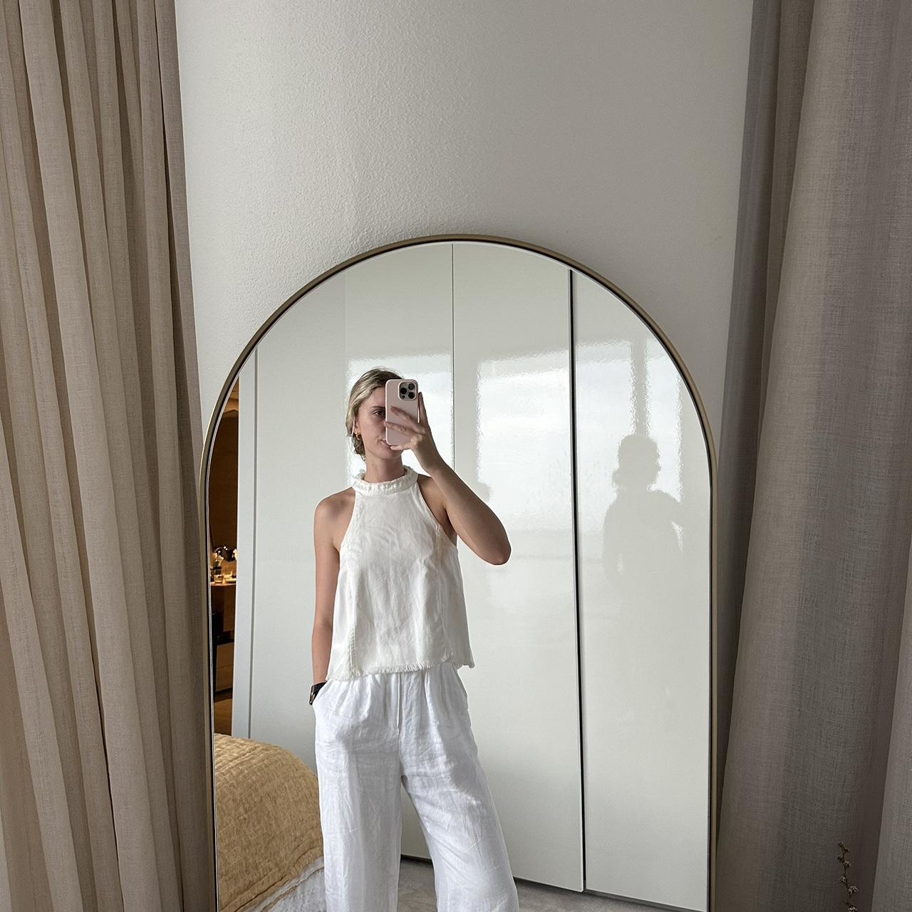 Sass & Bide white halter neck top Slight... - Depop