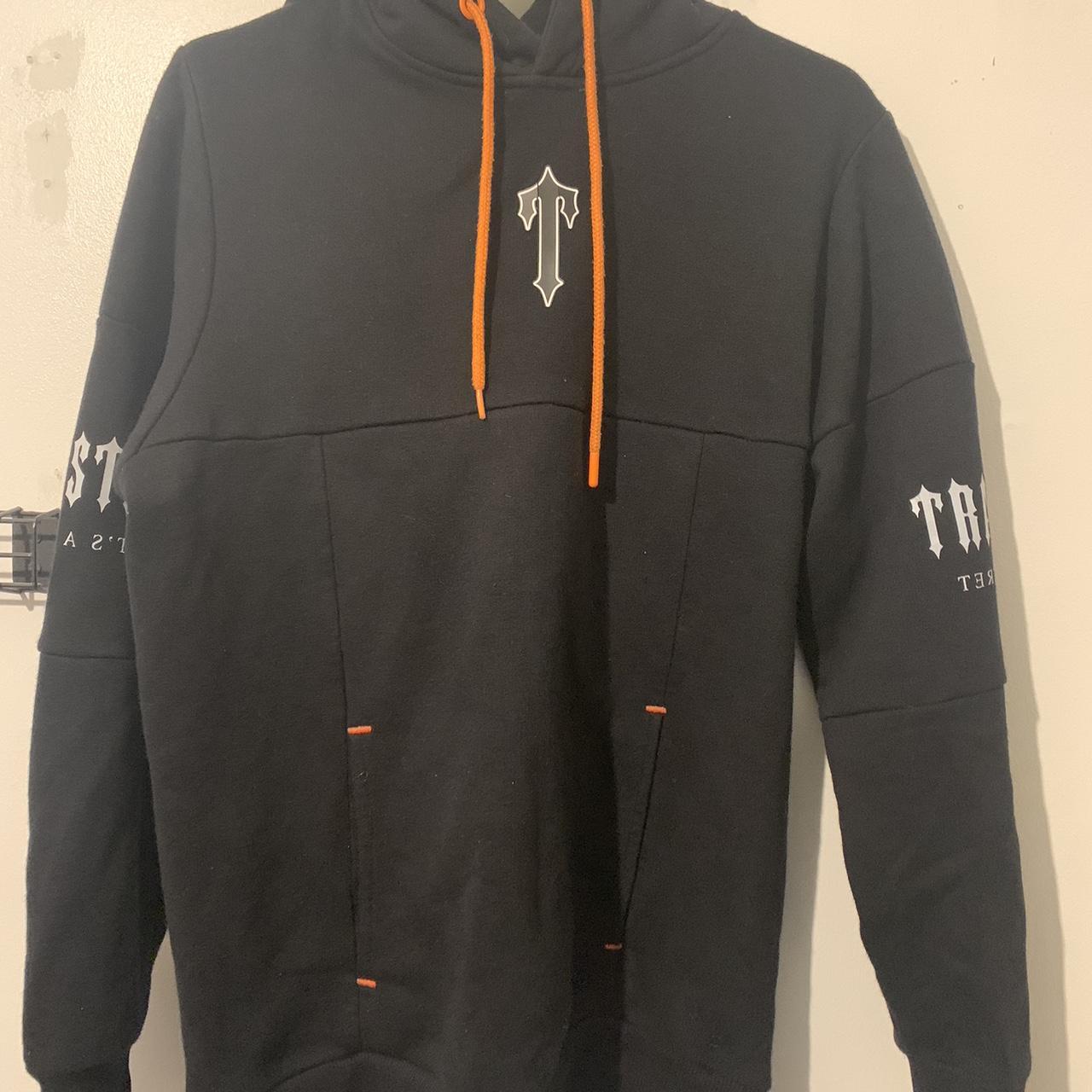 Trapstar tracksuit black and orange. there’s a... - Depop