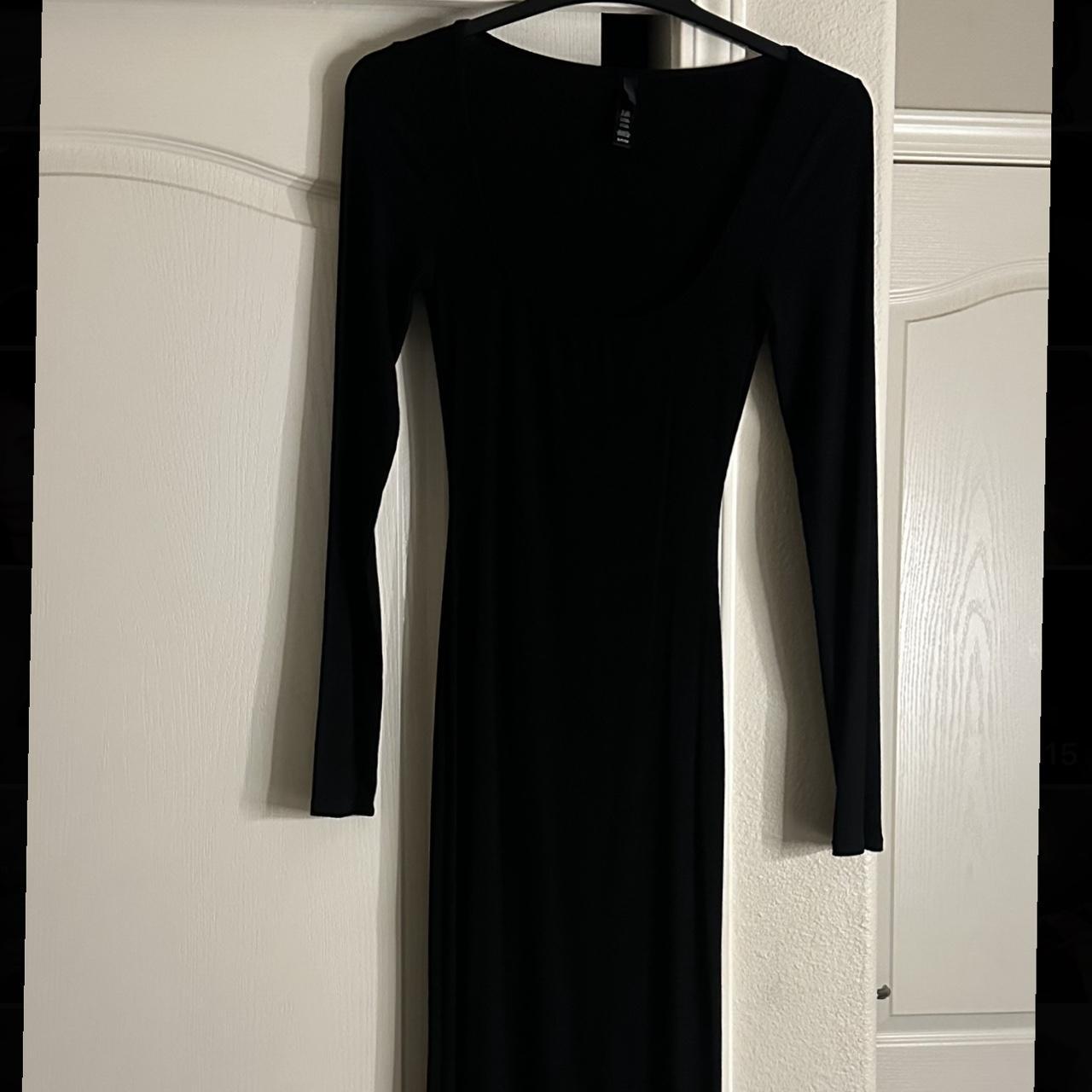Black skims dress worn 3x Size small #skims... - Depop