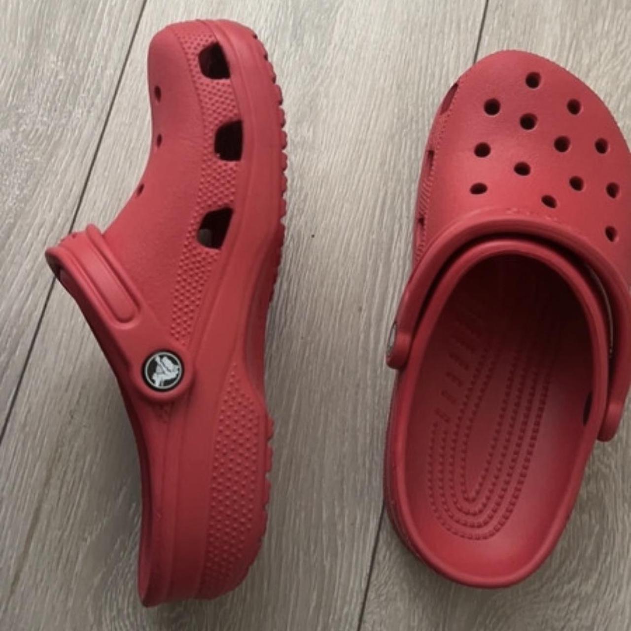 Red crocs Uk size 5 Worn around the house a couple... - Depop