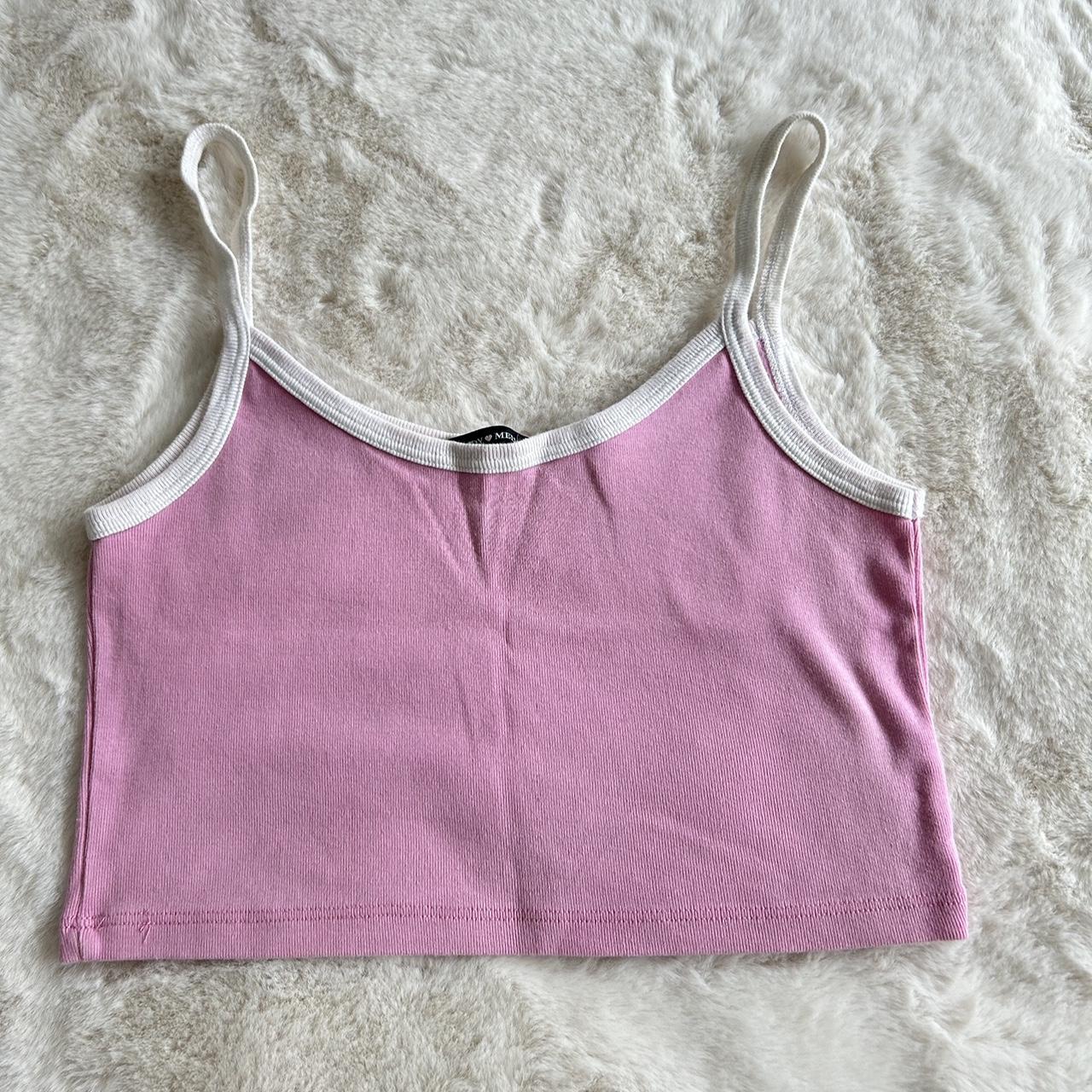 Cute pink brandy tank Don’t sell anymore - Depop
