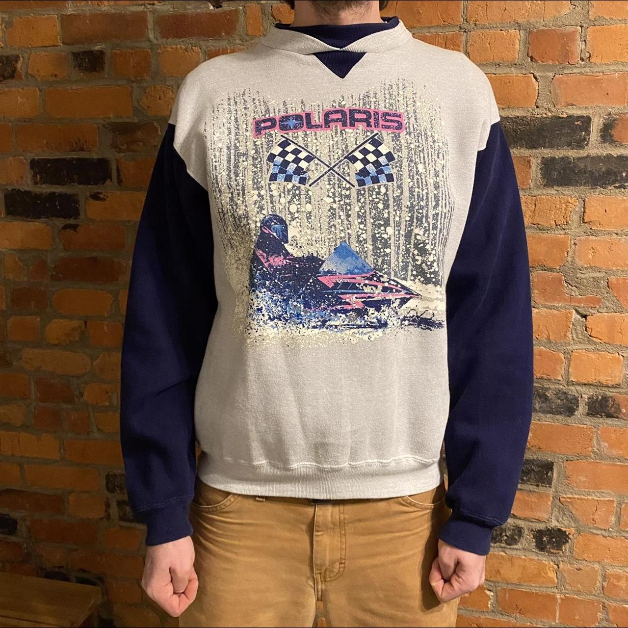 Polaris Snowmobile Vintage 90s Sweatshirt *Vintage... - Depop