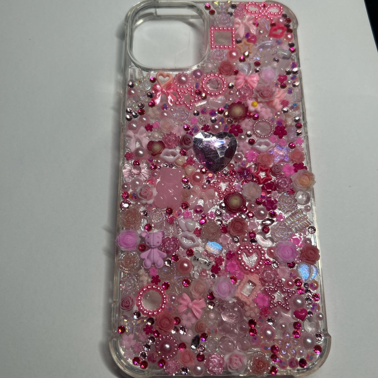 Pretty Pink iPhone 15 + Junk Charm Case | Depop