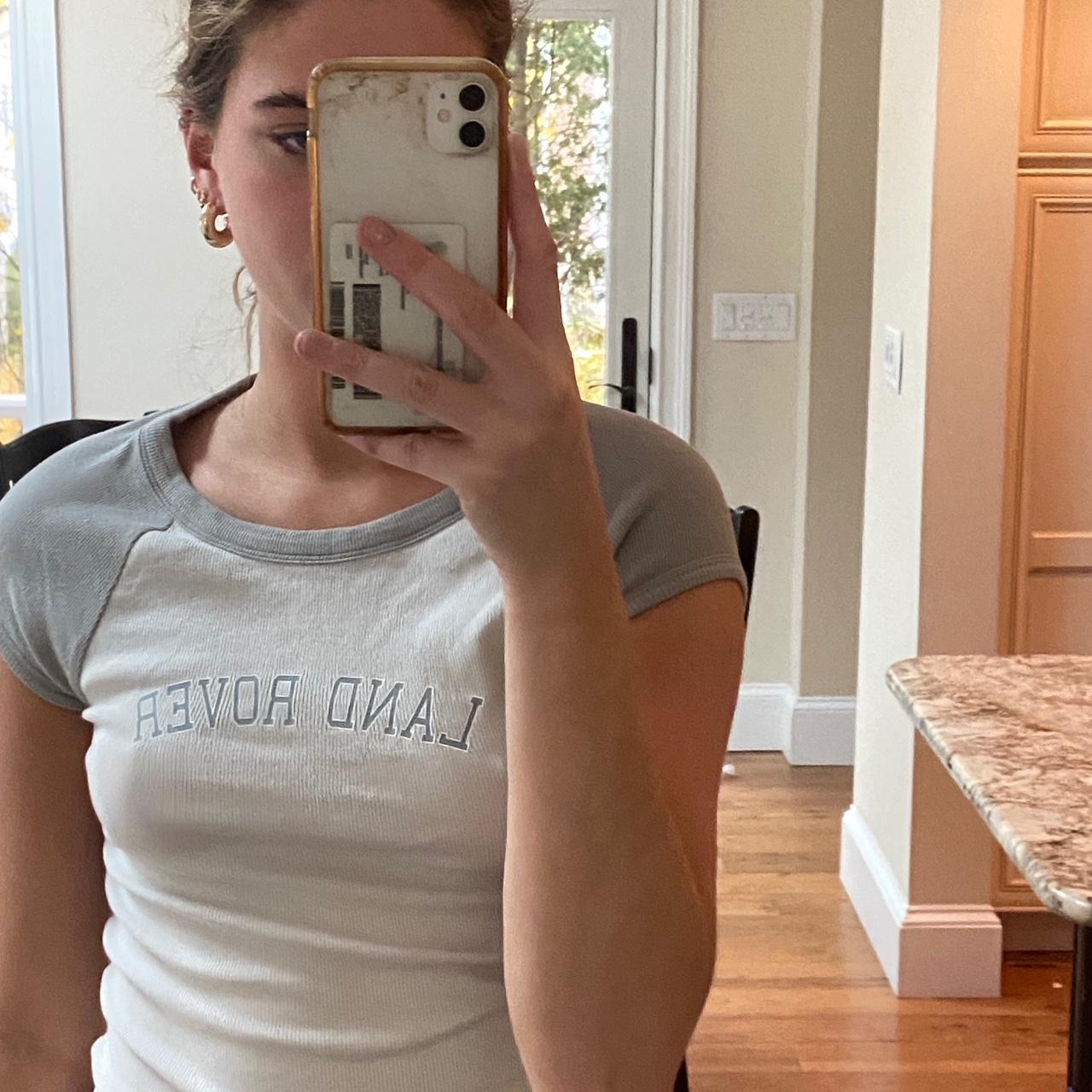 Pacsun land rover cropped tee, perfect condition the... - Depop