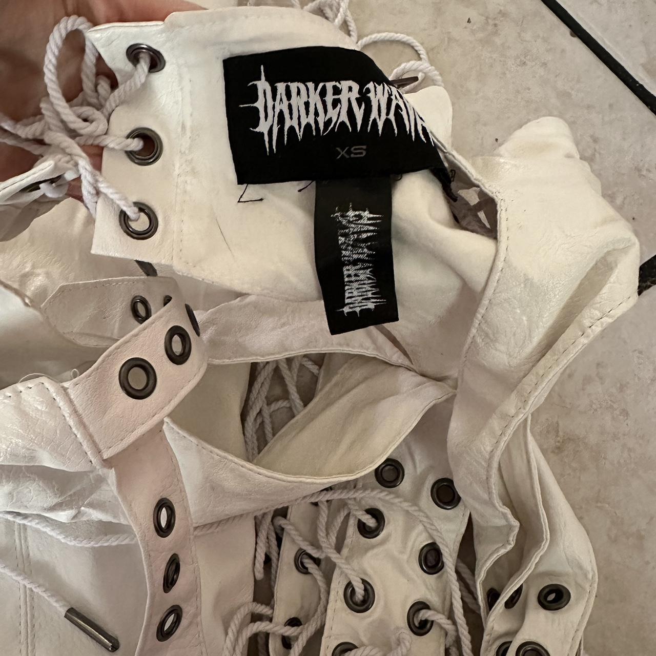 Darker Wavs white lace up chaps dollskill - Depop
