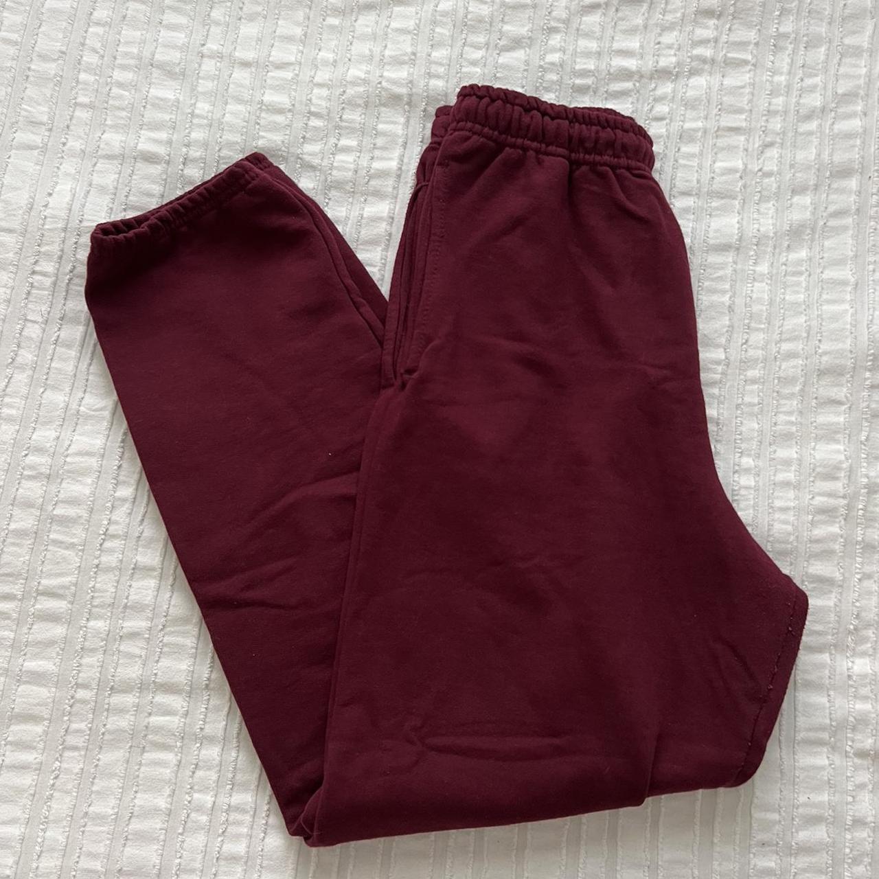 basic maroon sweats -worn twice - Depop