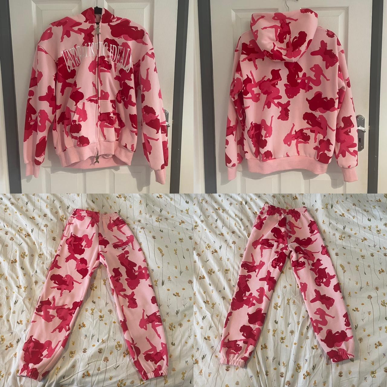 pink named collective set. perfect condition as only... - Depop