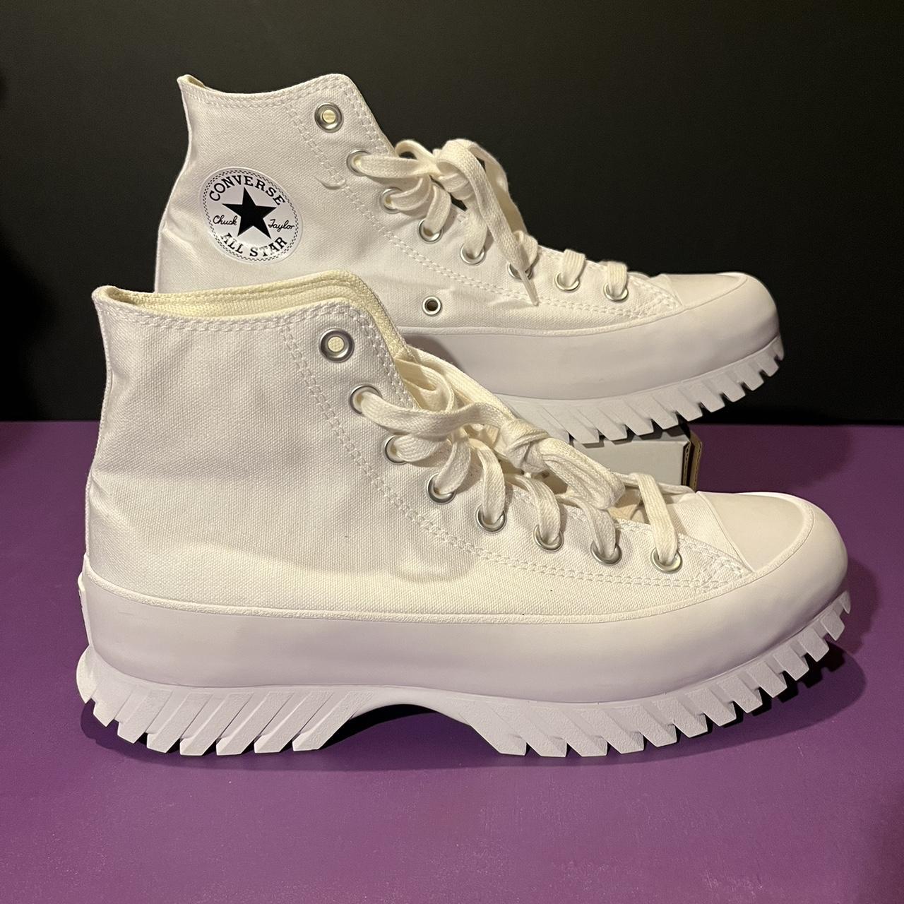 Converse Men's White Boots | Depop