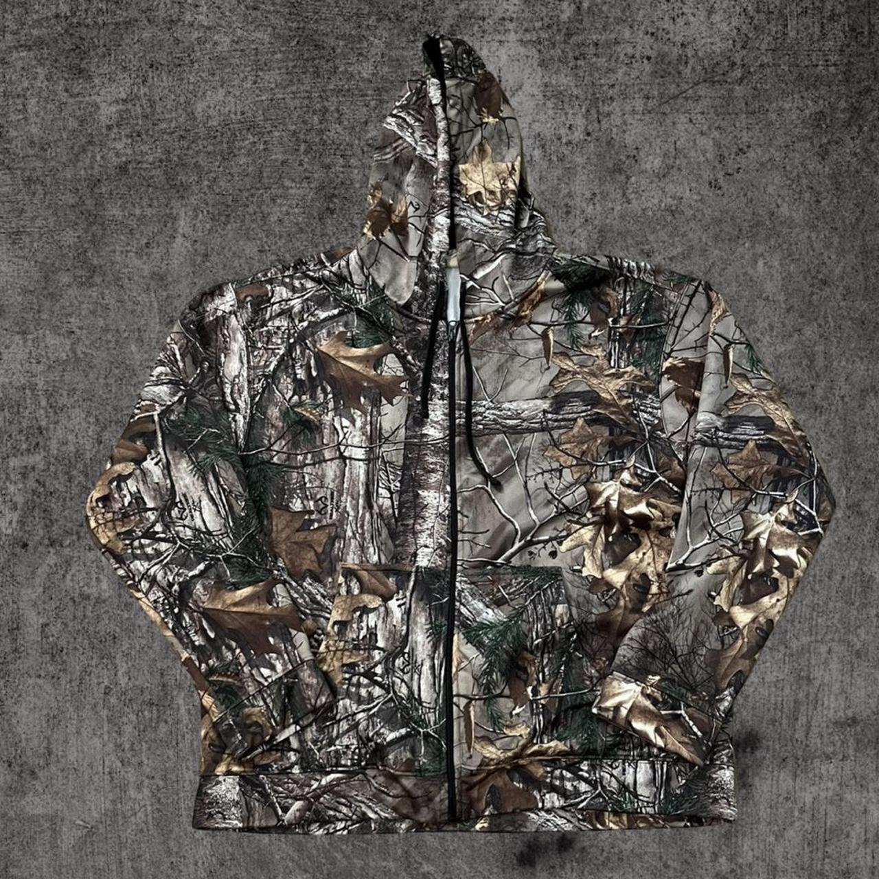 Y2K Realtree Camo Zip Up Hoodie Size L 23.5x28 No... - Depop
