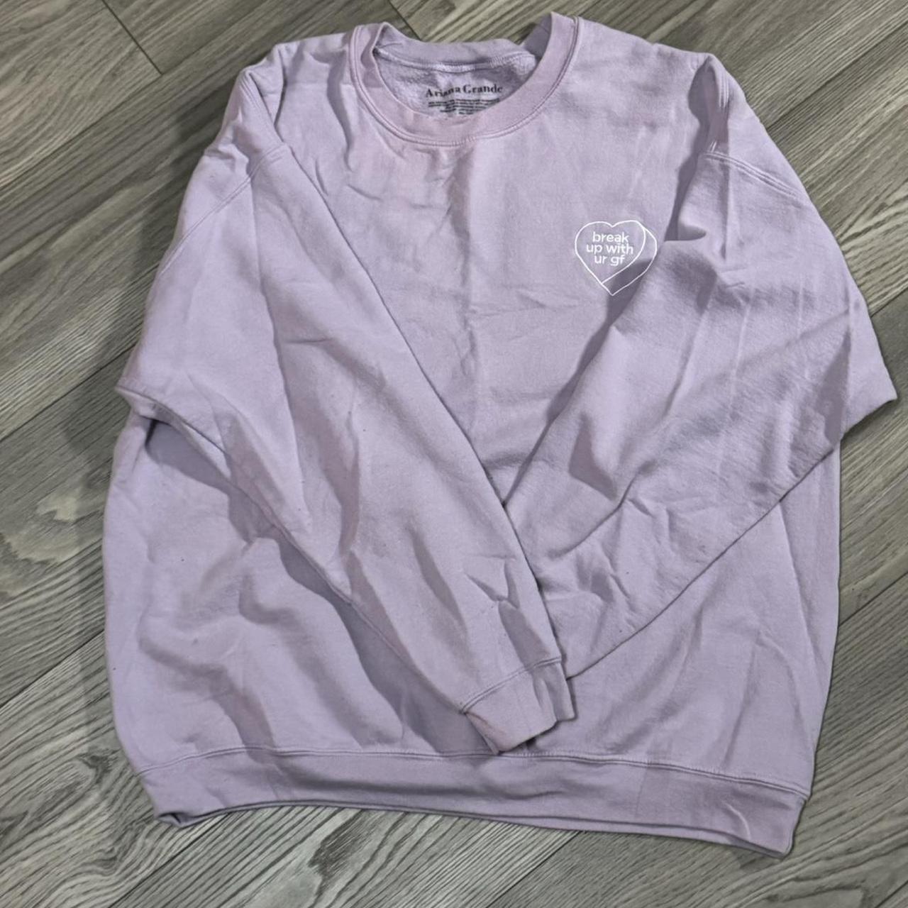 purple ariana grande break up with ur gf heart... | Depop