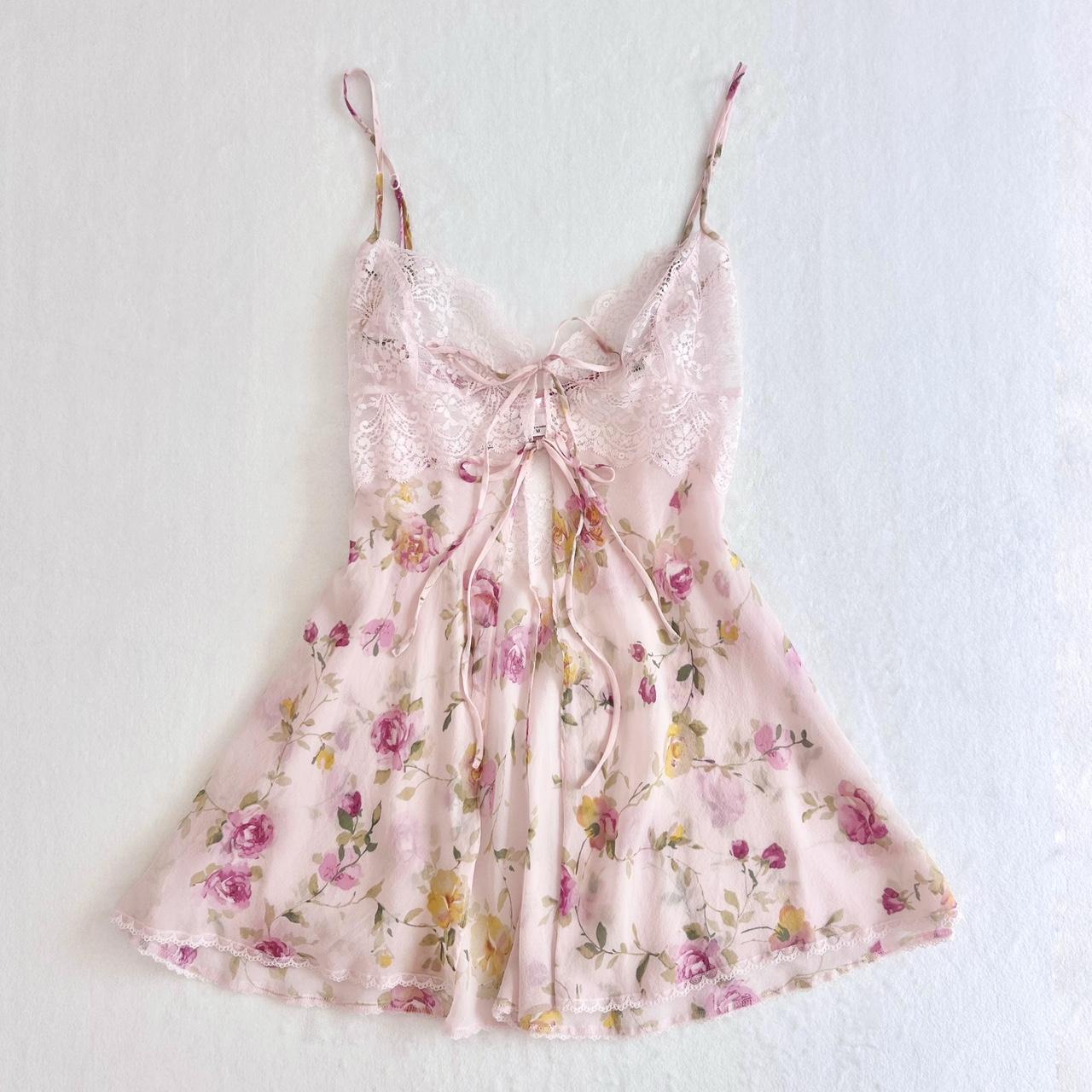 Victoria’s Secret Pink Floral Lace Camisole ♡ Size:... - Depop