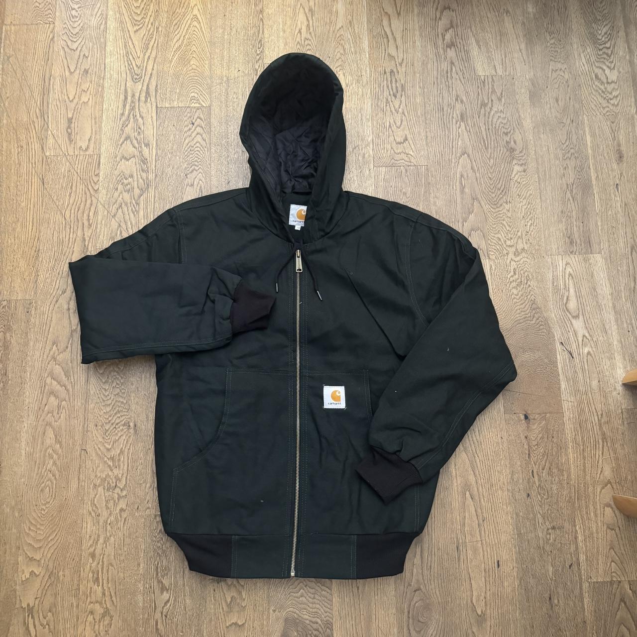 Carhartt Rework Jacket Hooded Carhartt 2000's... - Depop