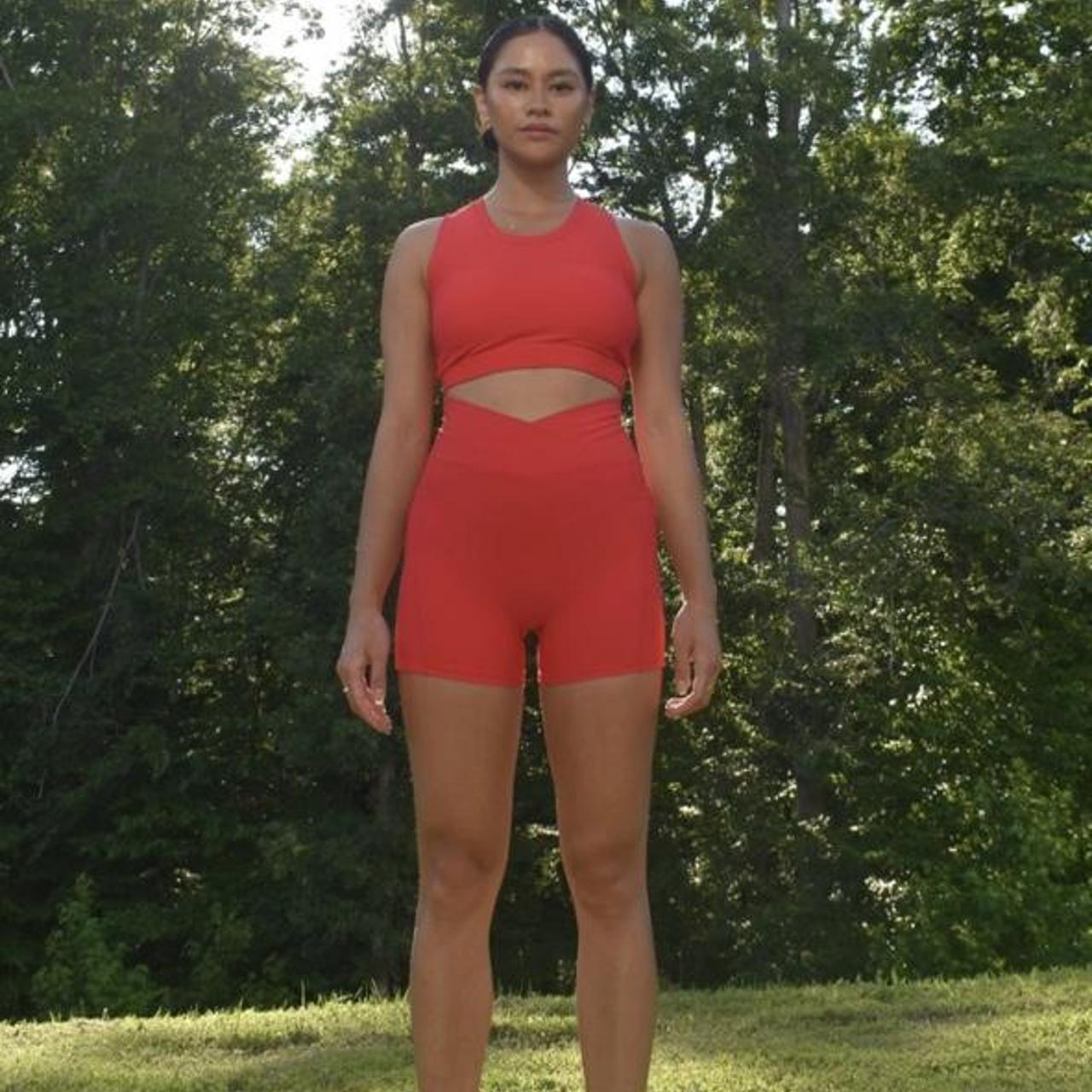 Red activewear set - Depop