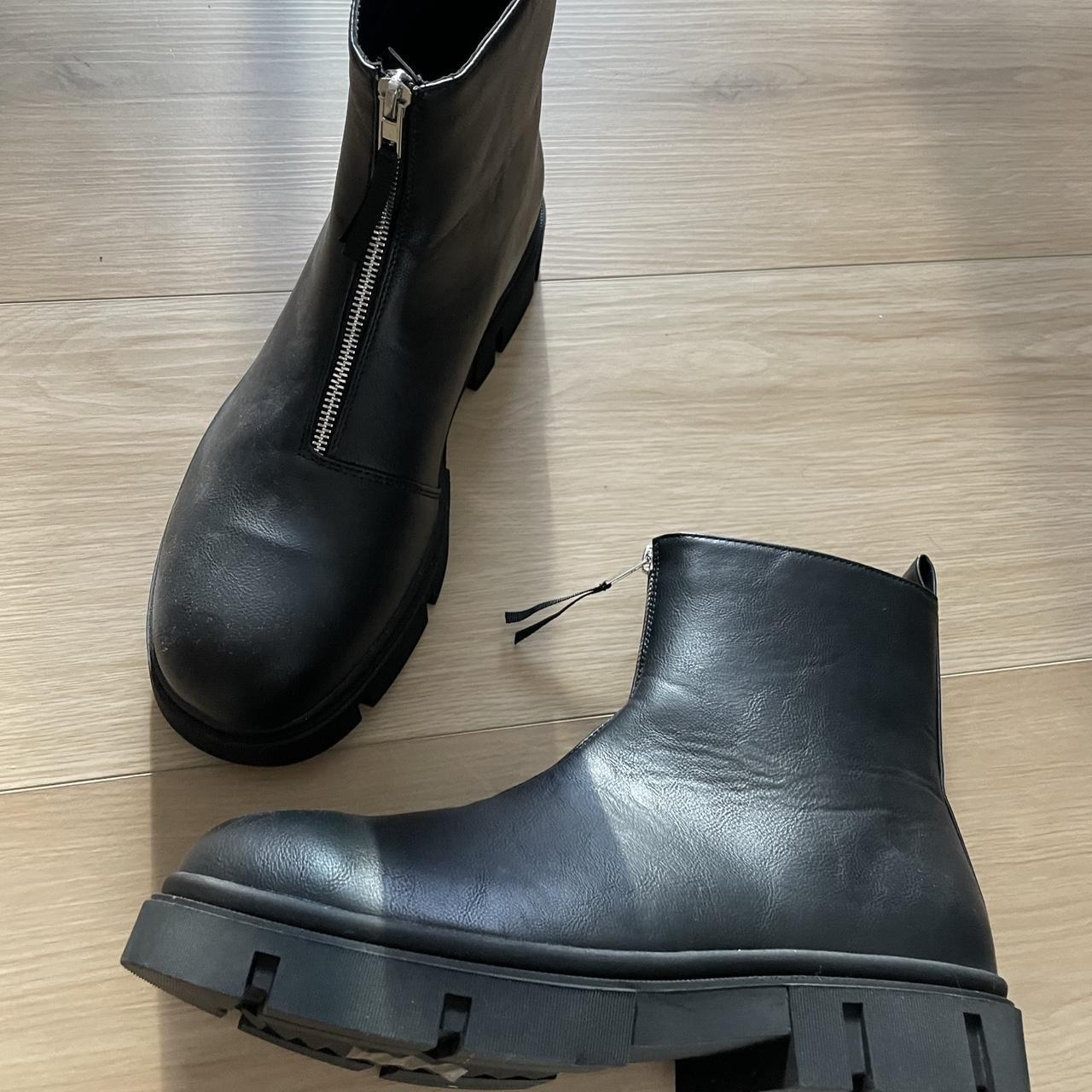 BooHooMan zip boots. Luxury look for half the price!... - Depop