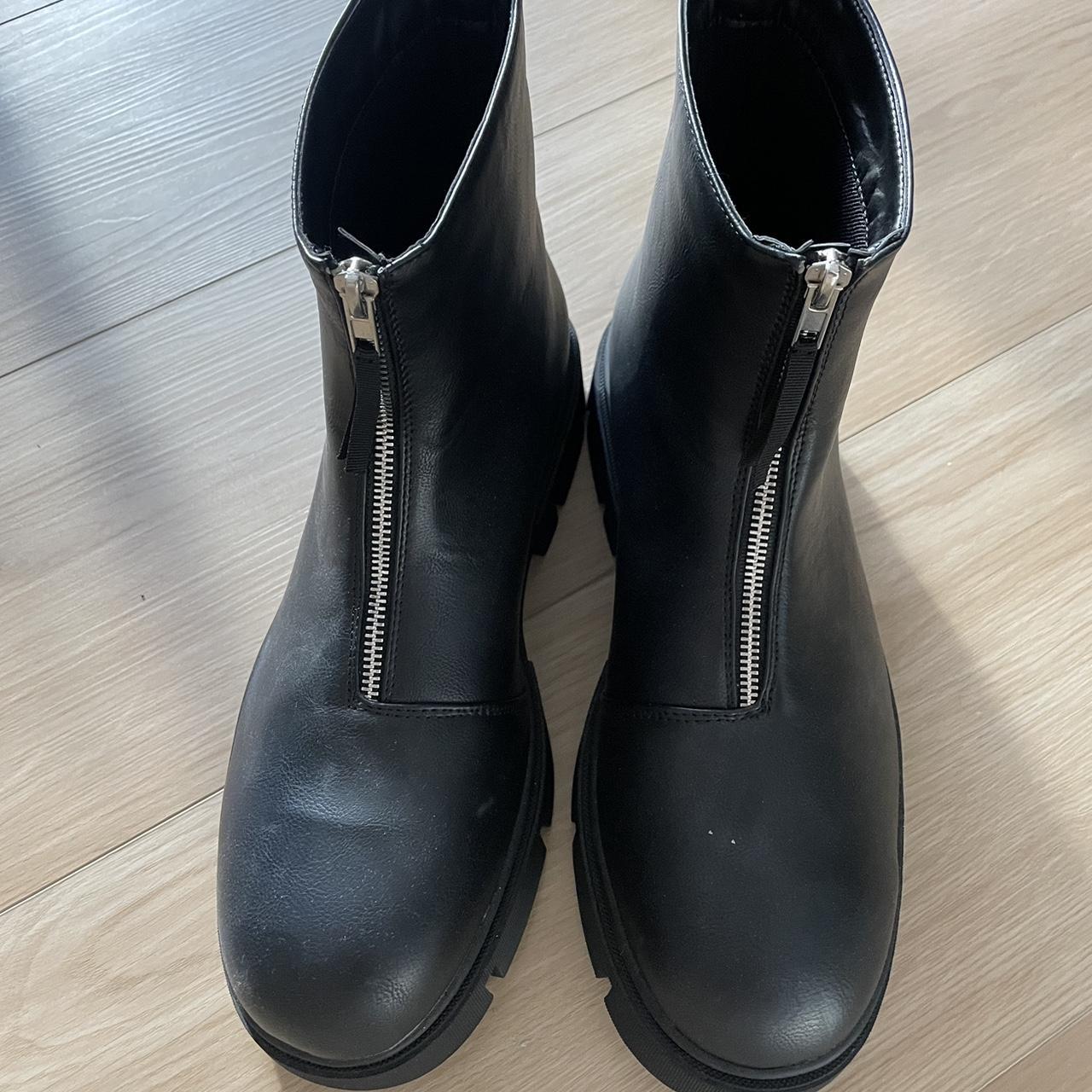 BooHooMan zip boots. Luxury look for half the price!... - Depop