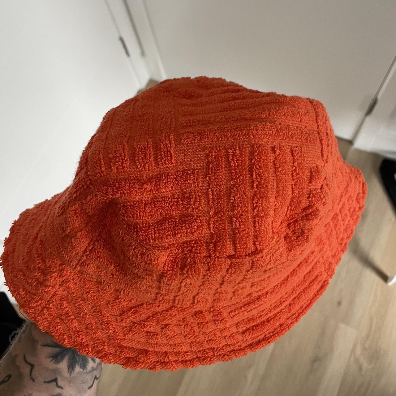 Orange bucket hat. Brand new, only tried on. Perfect... - Depop