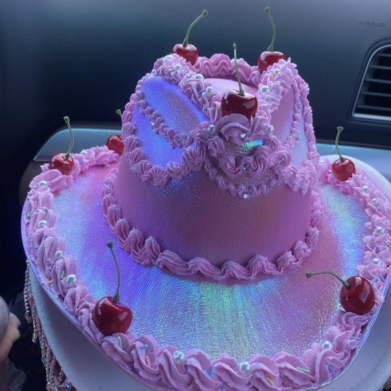 Cake hat and bra set custom made so cute for... | Depop