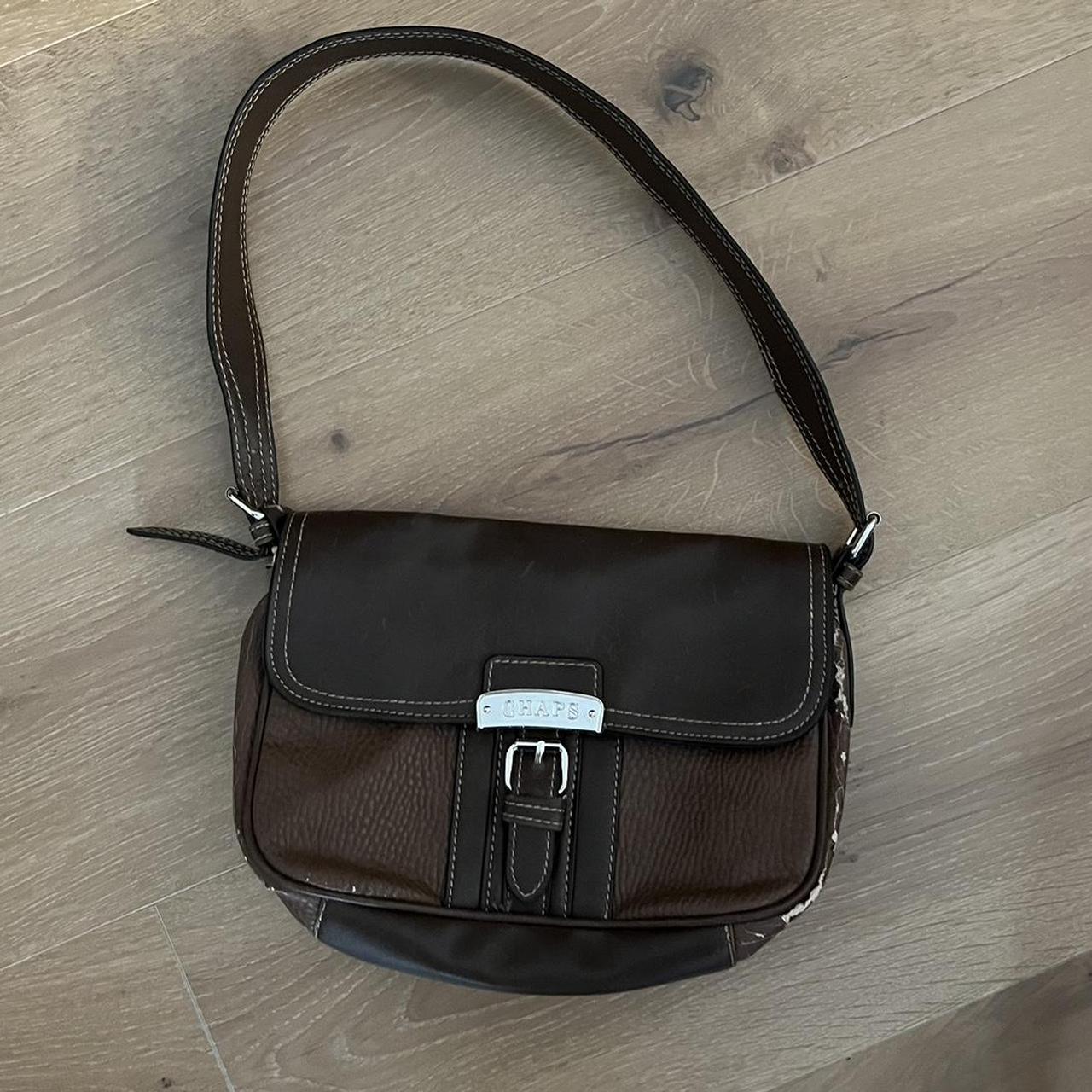 Chaps vintage baguette mini y2k indie bag purse... - Depop