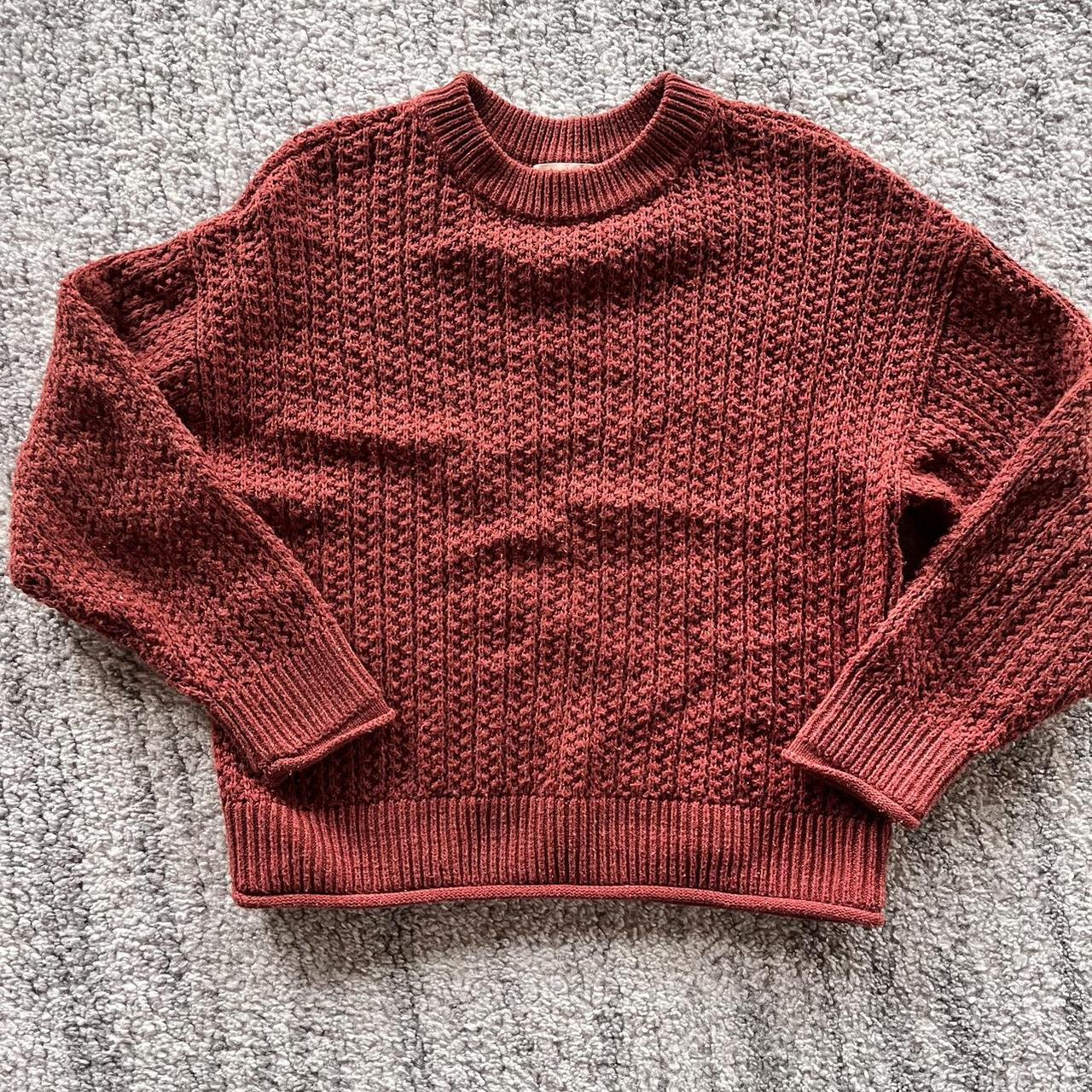 super cute rust colored sweater from universal... - Depop