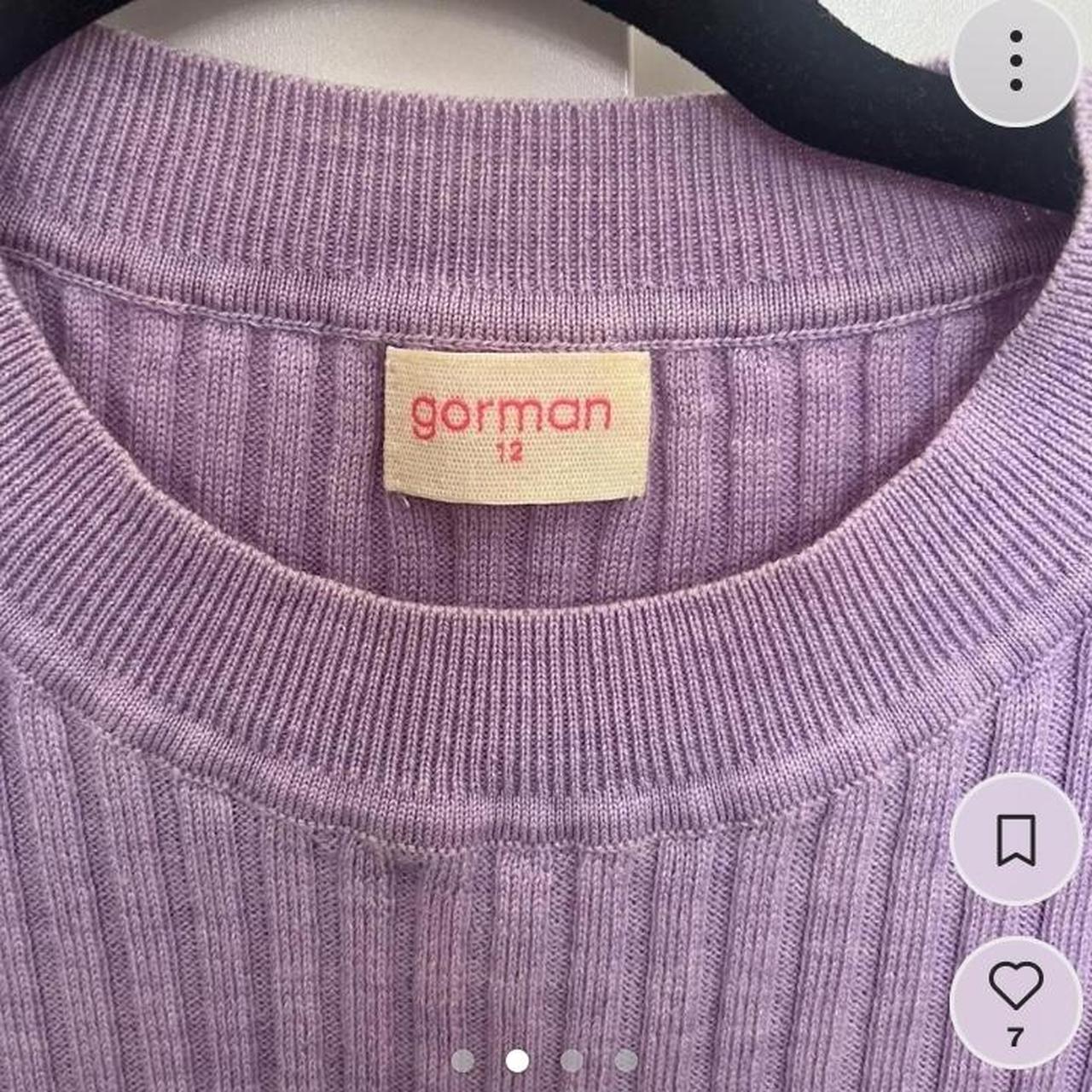 Gorman Purple Wool Merino Jumper. Size 12 Repop -... - Depop