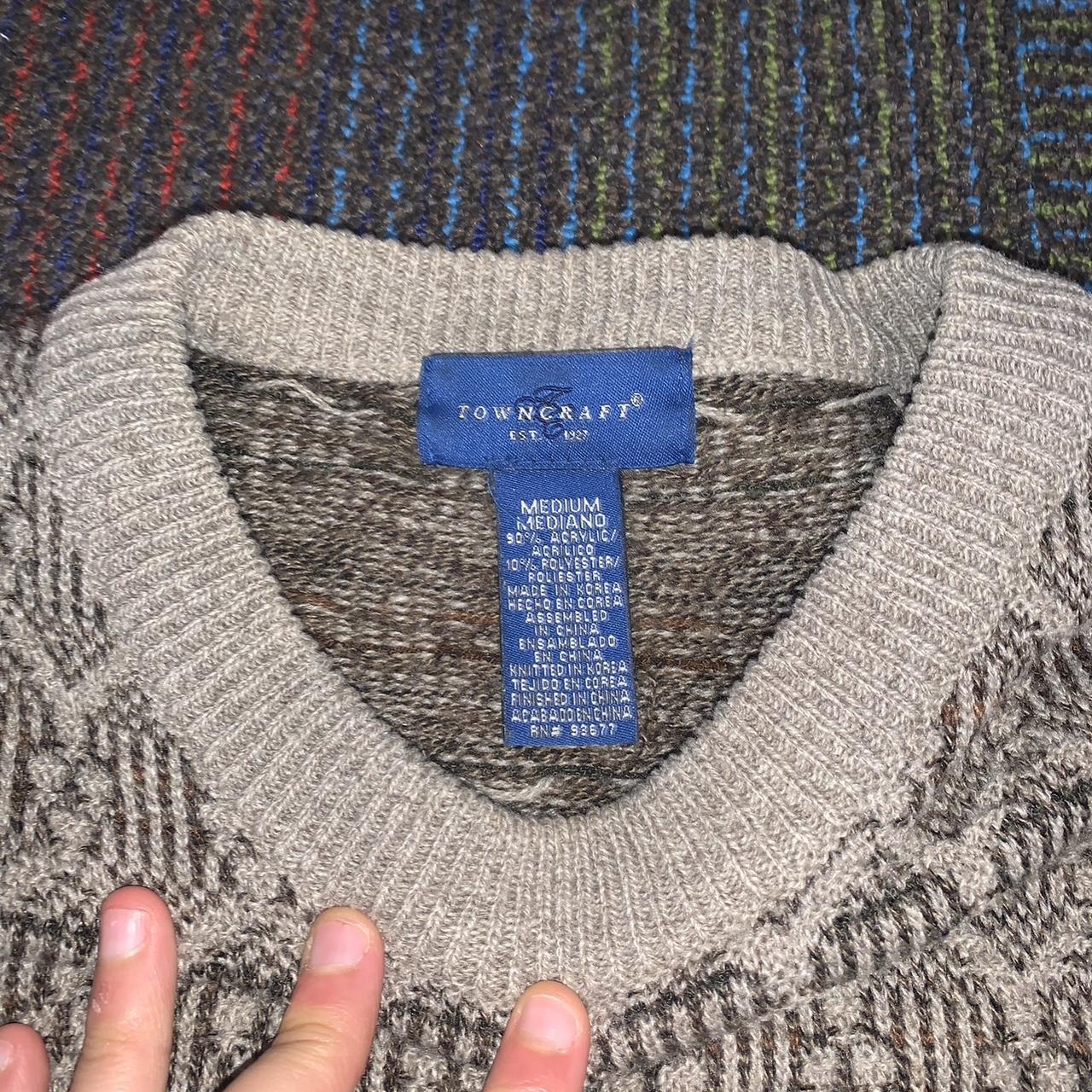 90s Towncraft brown cozy sweater!! I love the... - Depop