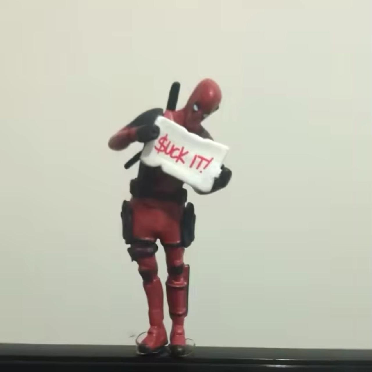 Funny Deadpool stand #stands #deadpool #home - Depop