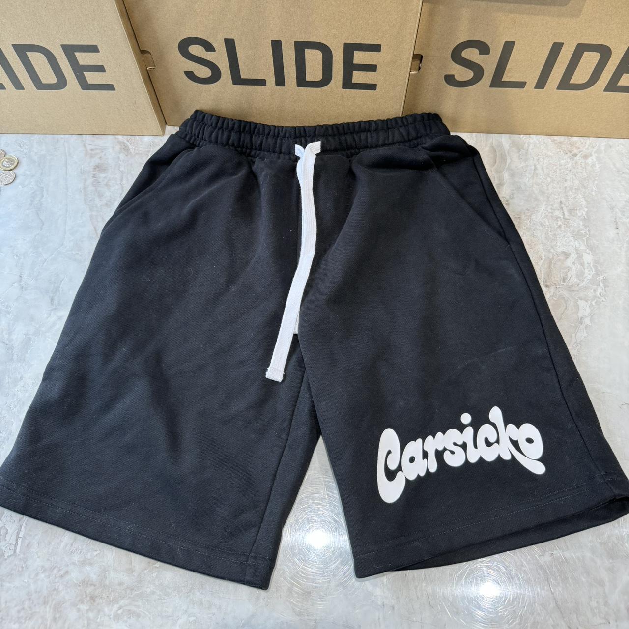BLACK CARSICKO SHORTS BRAND NEW WITH TAG NEVER RE... - Depop