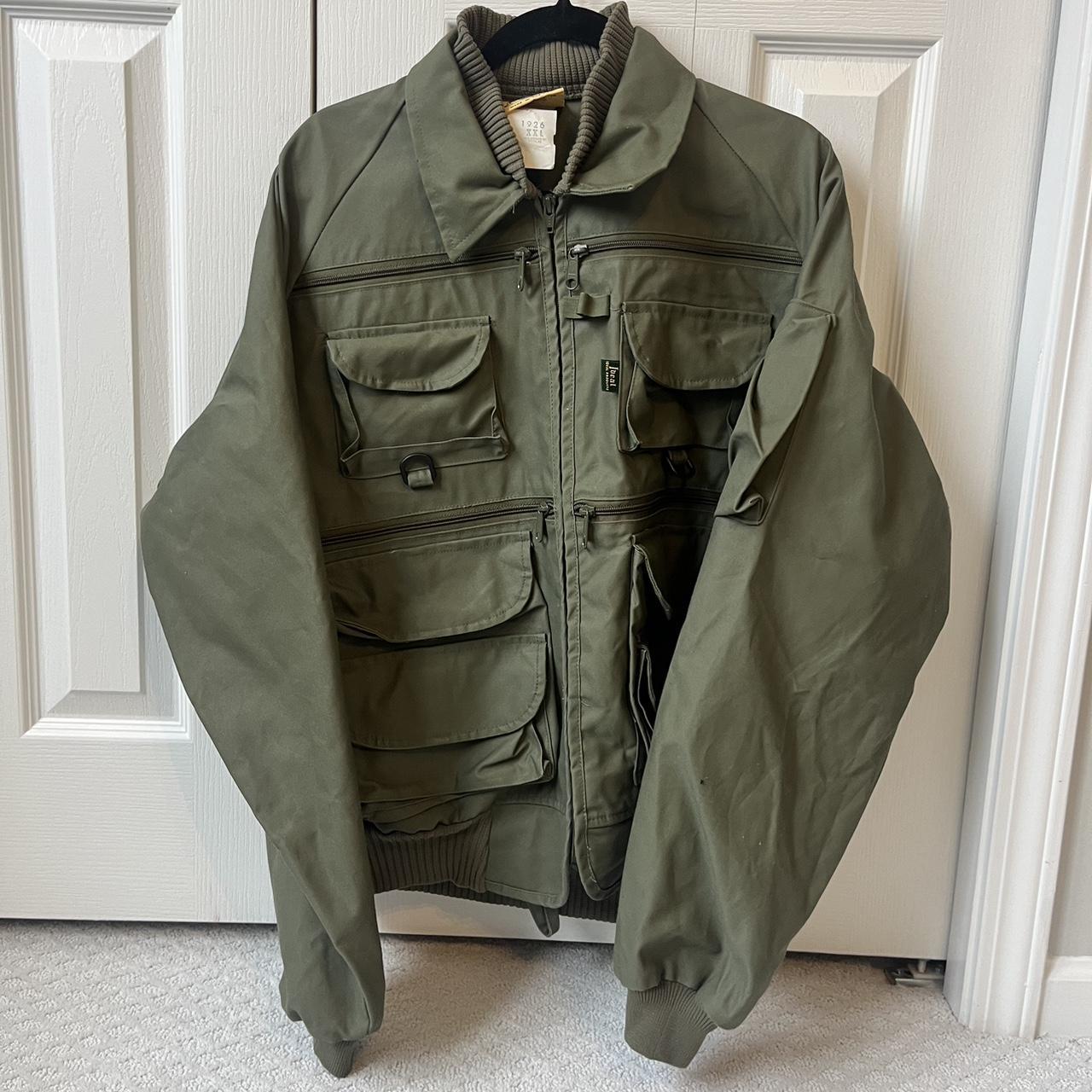 Insane military jacket with 16 pockets deadstock... - Depop