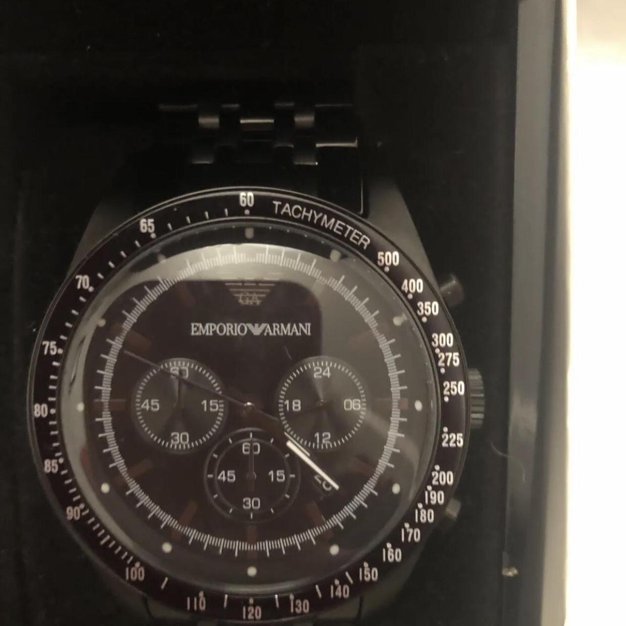 Emporio Armani AR5989 Mens Black Watch Has had... - Depop