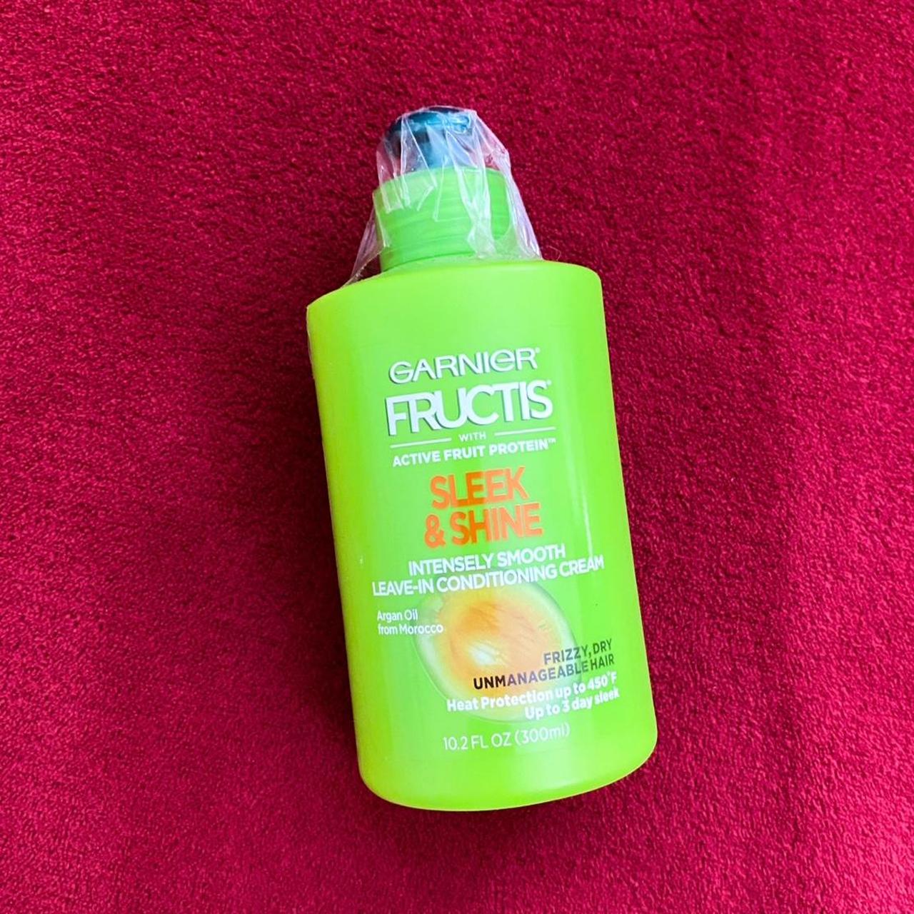 garnier fructis sleek & shine leave in conditioner... - Depop