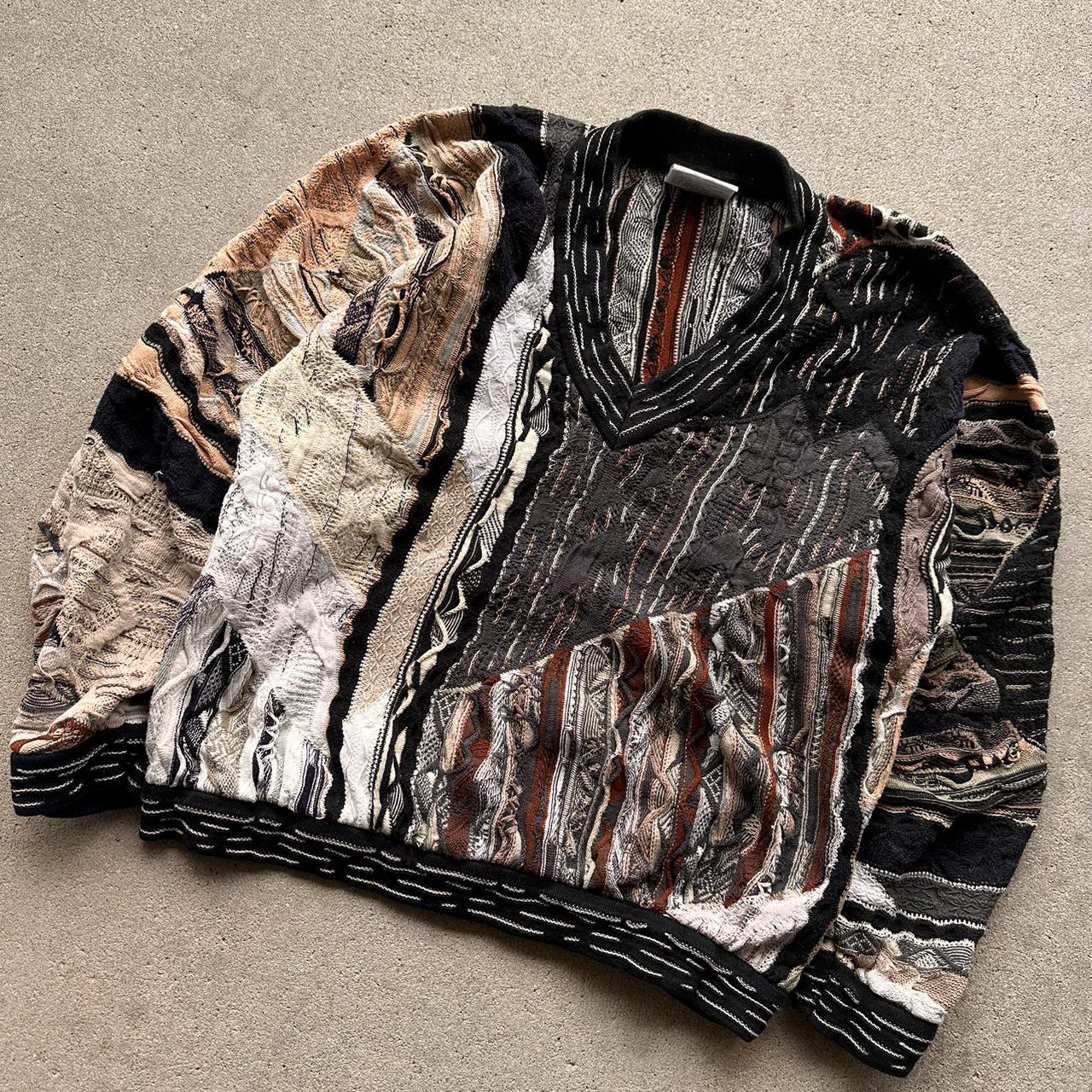 Vintage 90s Black Coogi Sweater 🧵🧵 Amazing vintage... - Depop