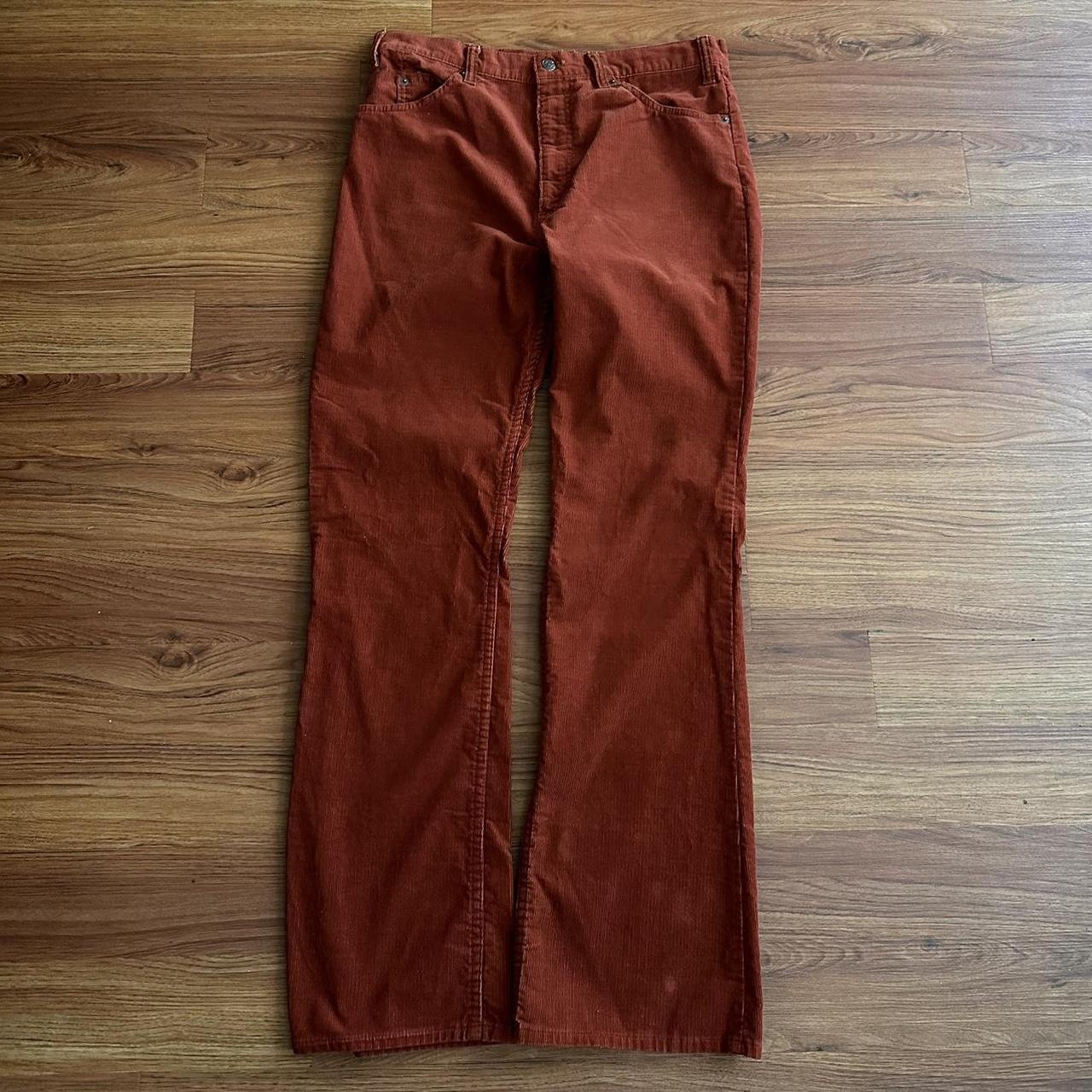 1970s Rust Brown Corduroy Levi’s 517 Pants 🌵🌵 Super... - Depop